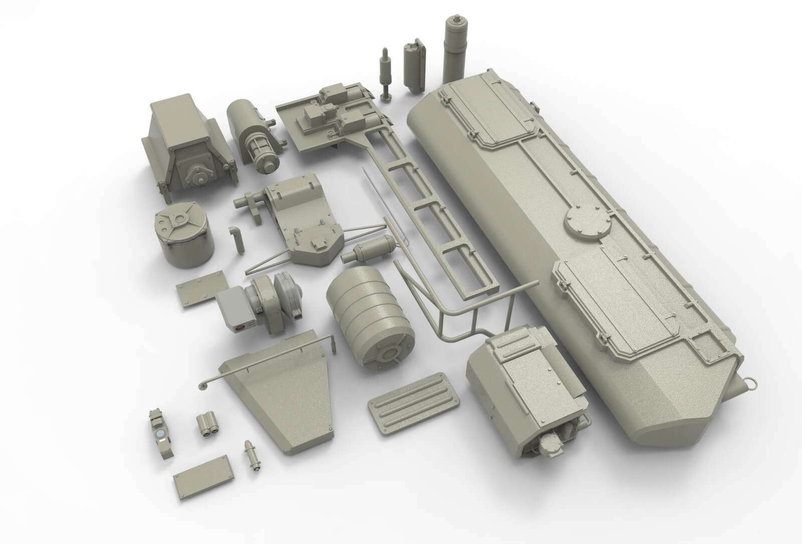 Mechanics Collection 1 Kitbash - 3D Model by Chtazi