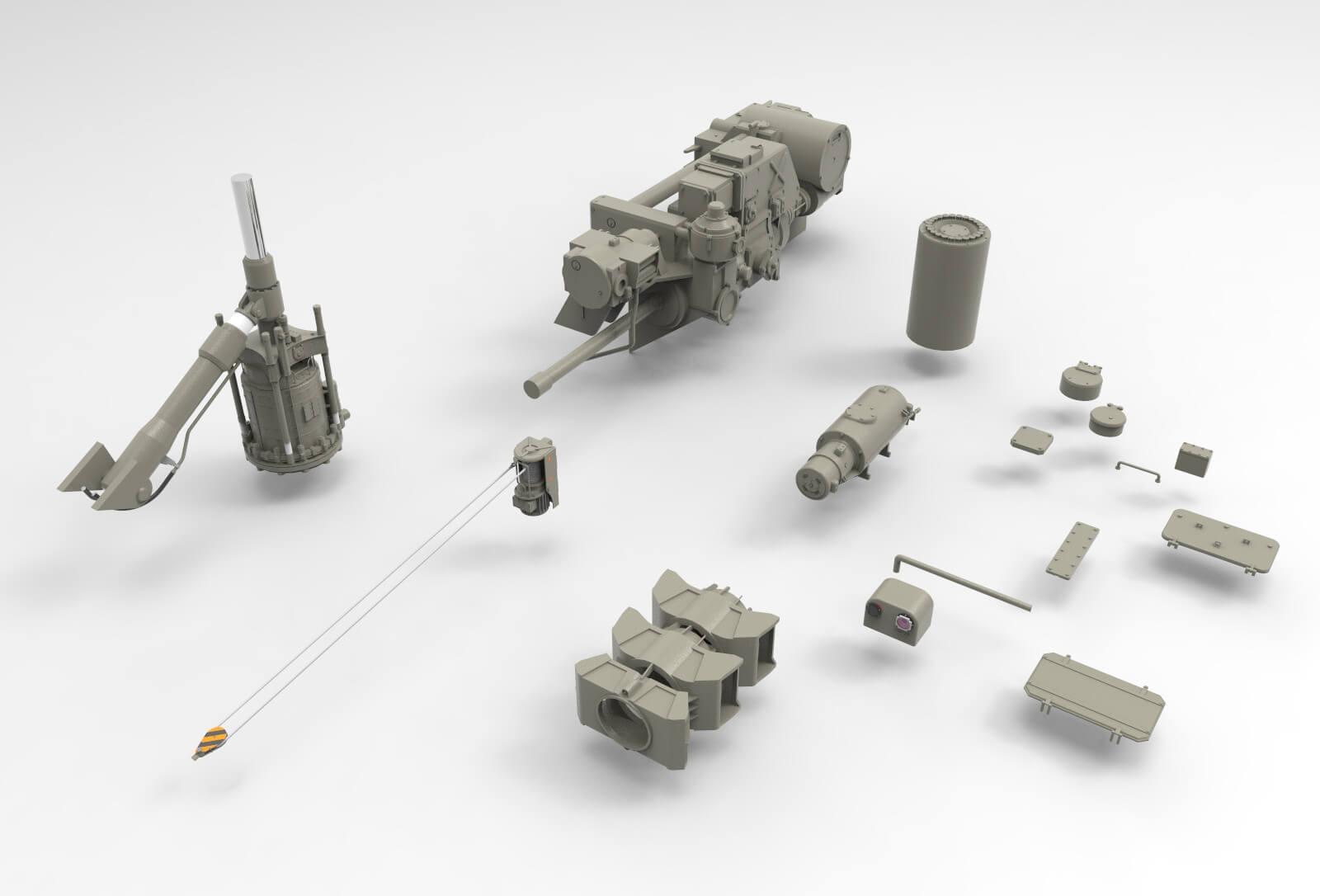 Mechanics Collection 1 Kitbash - 3D Model by Chtazi