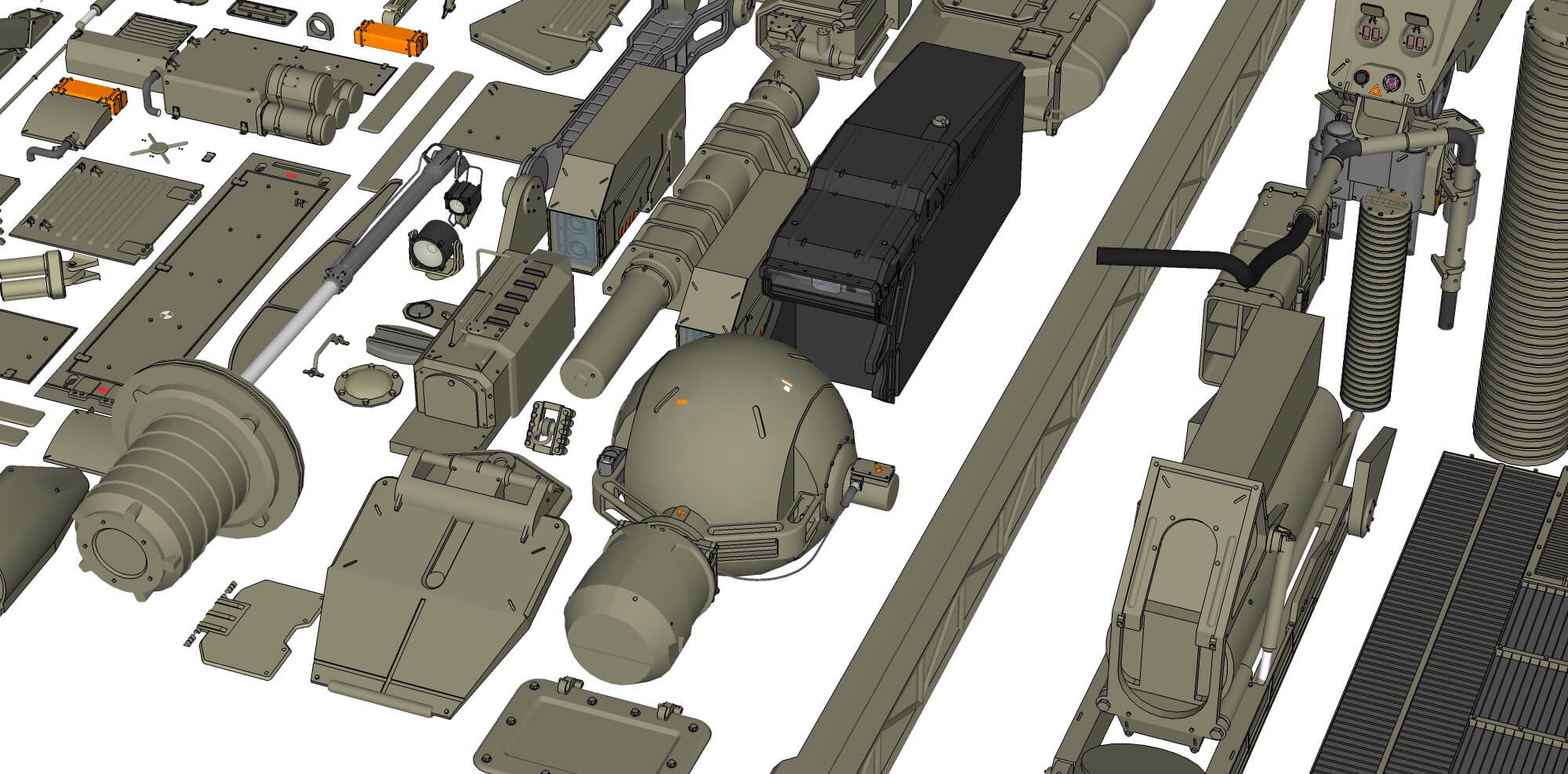 Mechanics Collection 1 Kitbash - 3D Model by Chtazi