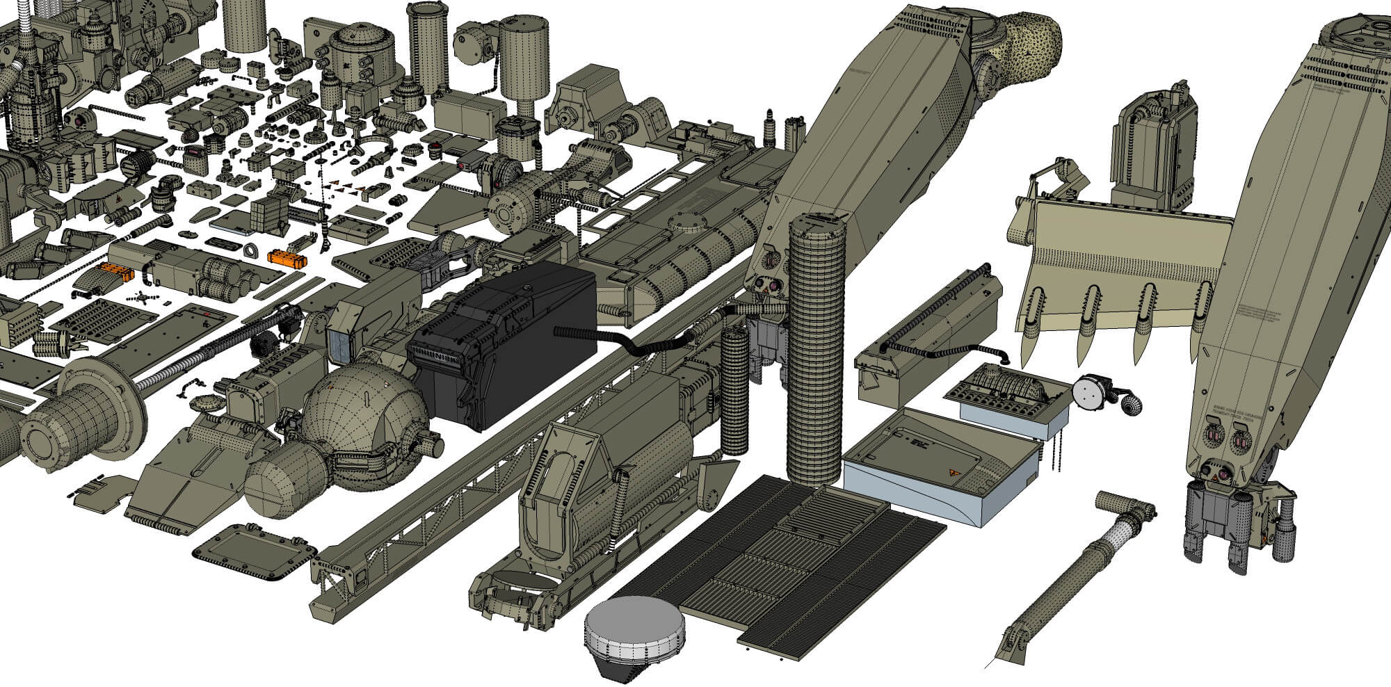 Mechanics Collection 1 Kitbash - 3D Model by Chtazi