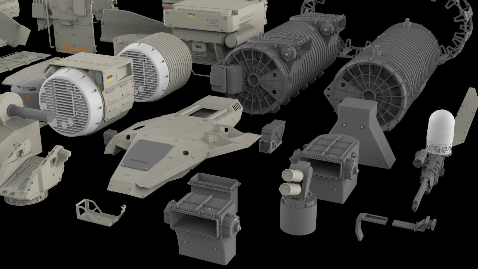 Mechanics Collection 2 Kitbash - 3D Model by Chtazi