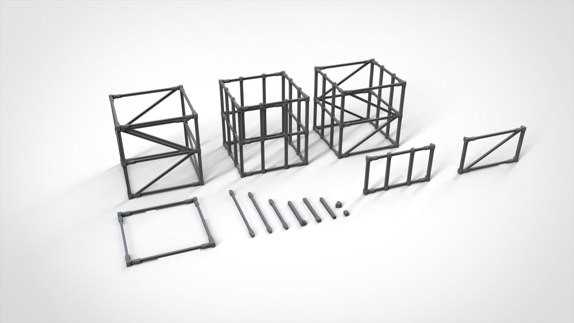 Metal Truss 1 - 3D Model by Chtazi