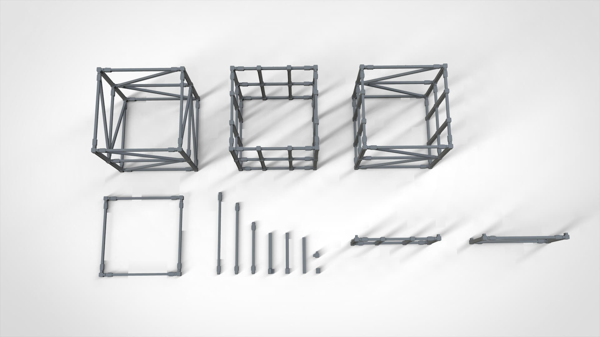 Metal Truss 1 - 3D Model by Chtazi
