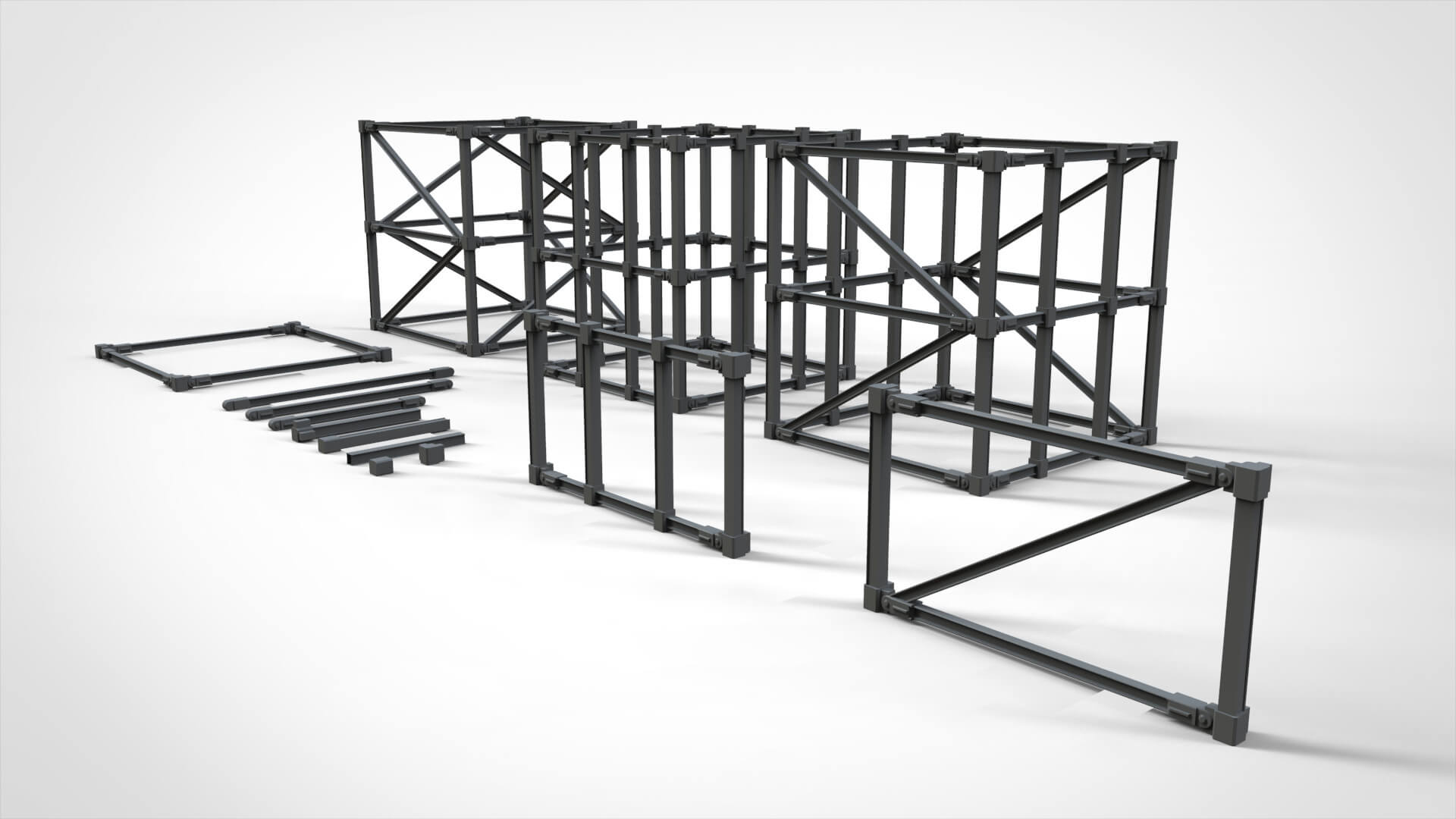 Metal Truss 1 - 3D Model by Chtazi