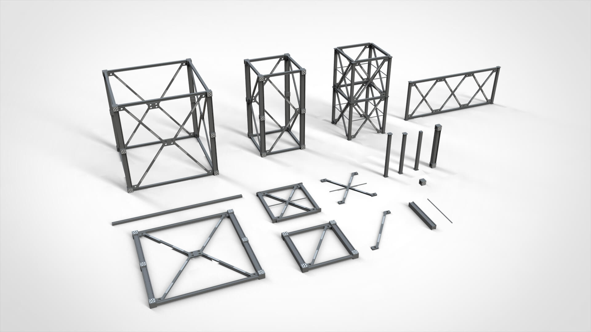 Metal Truss 3 - 3D Model by Chtazi
