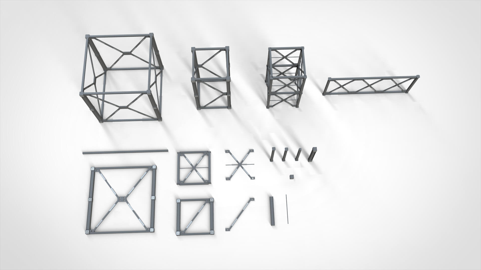 Metal Truss 3 - 3D Model by Chtazi