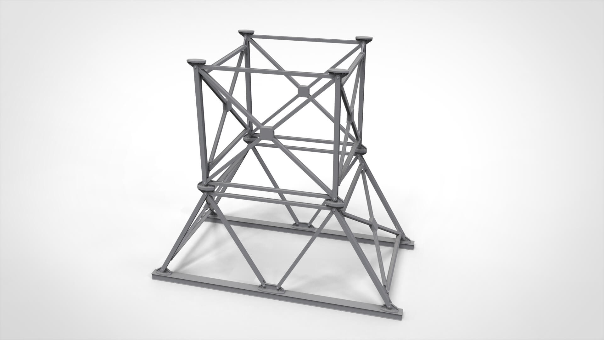 Metal Truss 4 - 3D Model by Chtazi