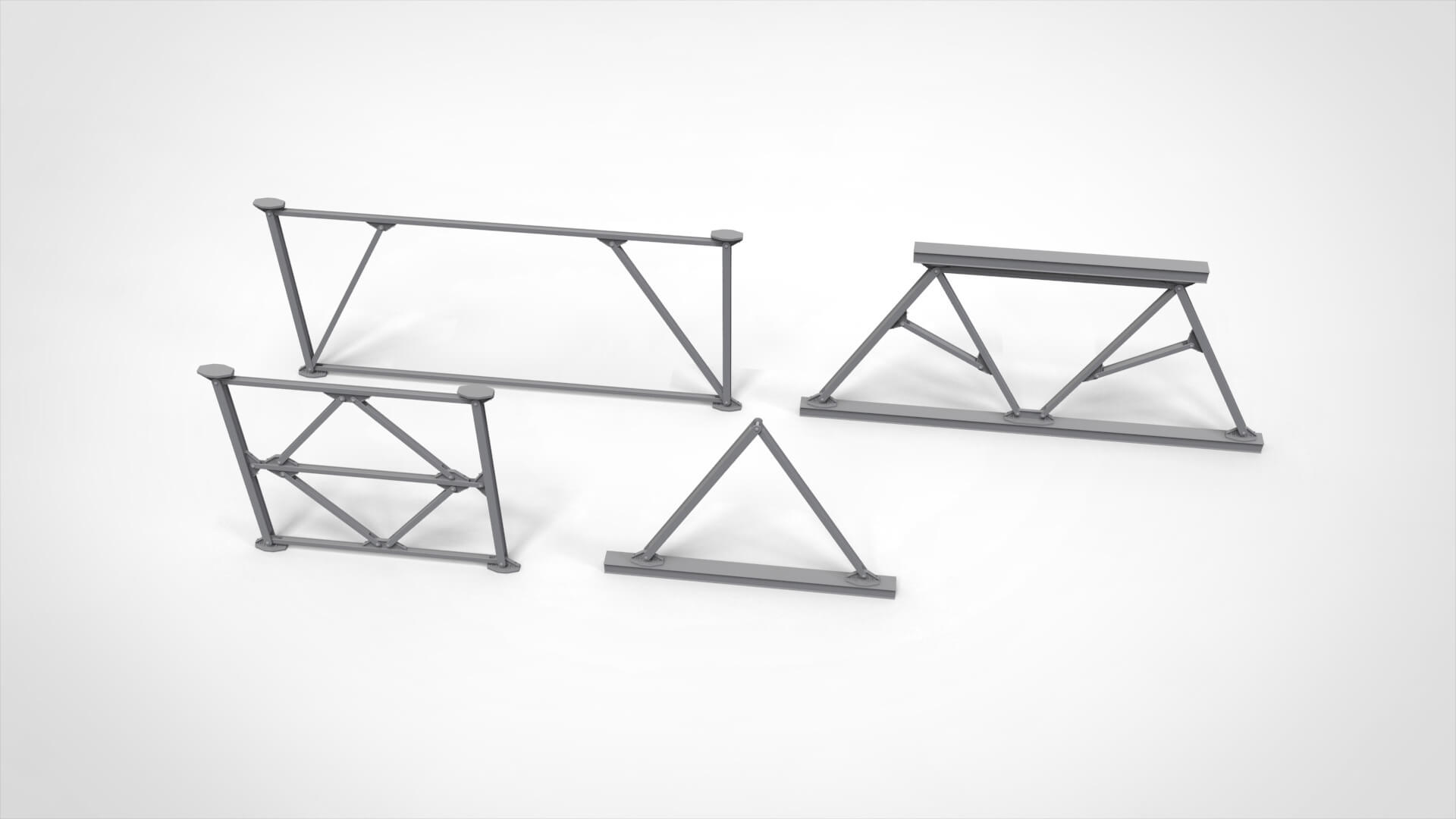 Metal Truss 4 - 3D Model by Chtazi