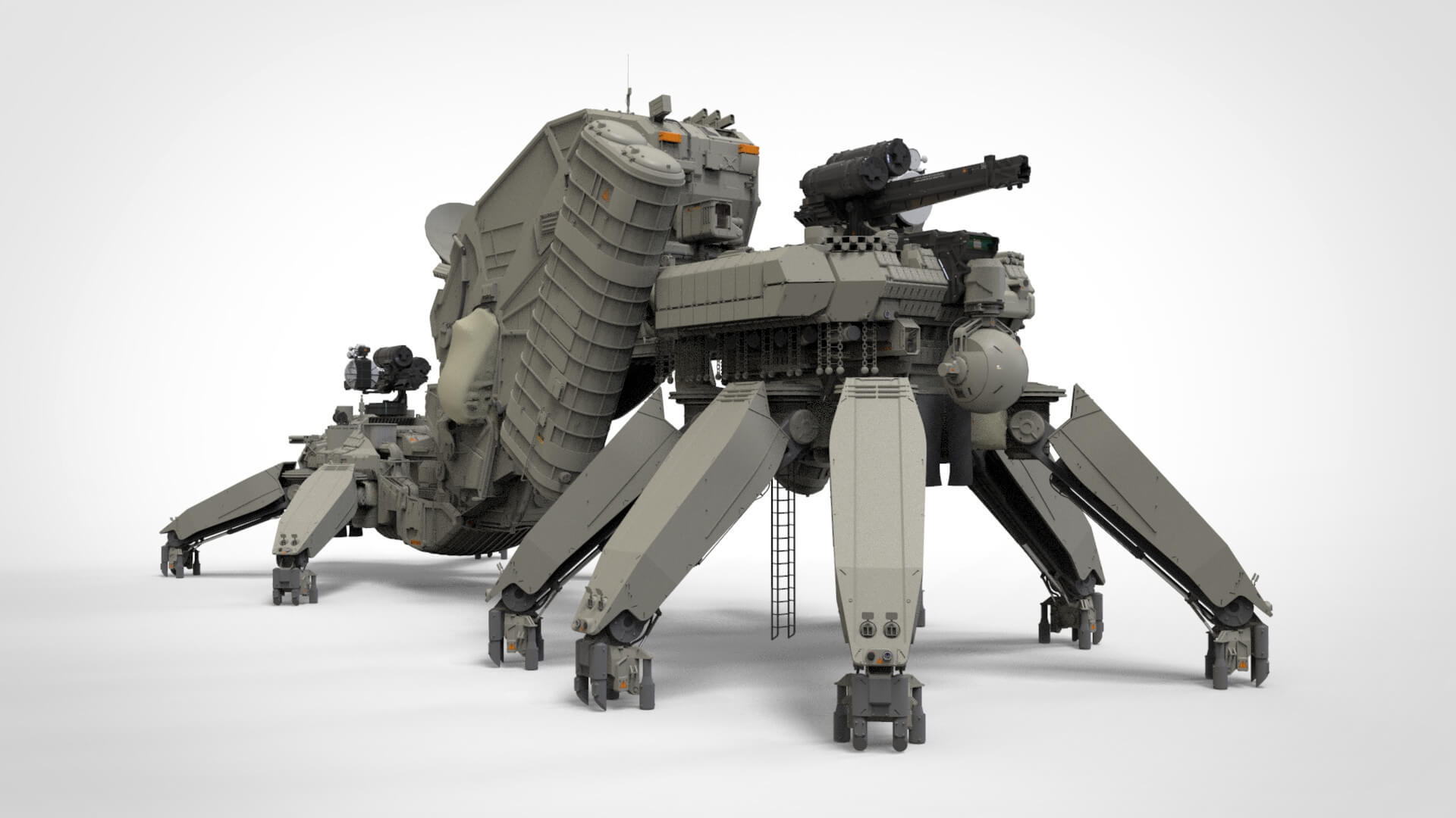 Mobile Missile Launcher Basement - 3D Model by Chtazi