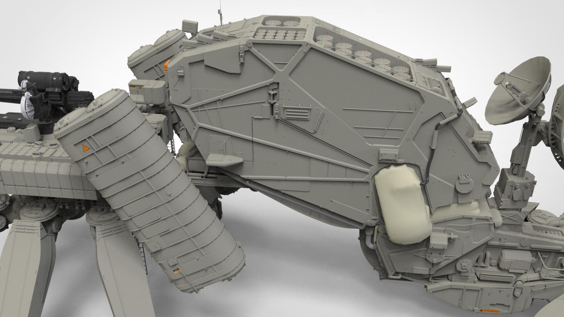 Mobile Missile Launcher Basement - 3D Model by Chtazi