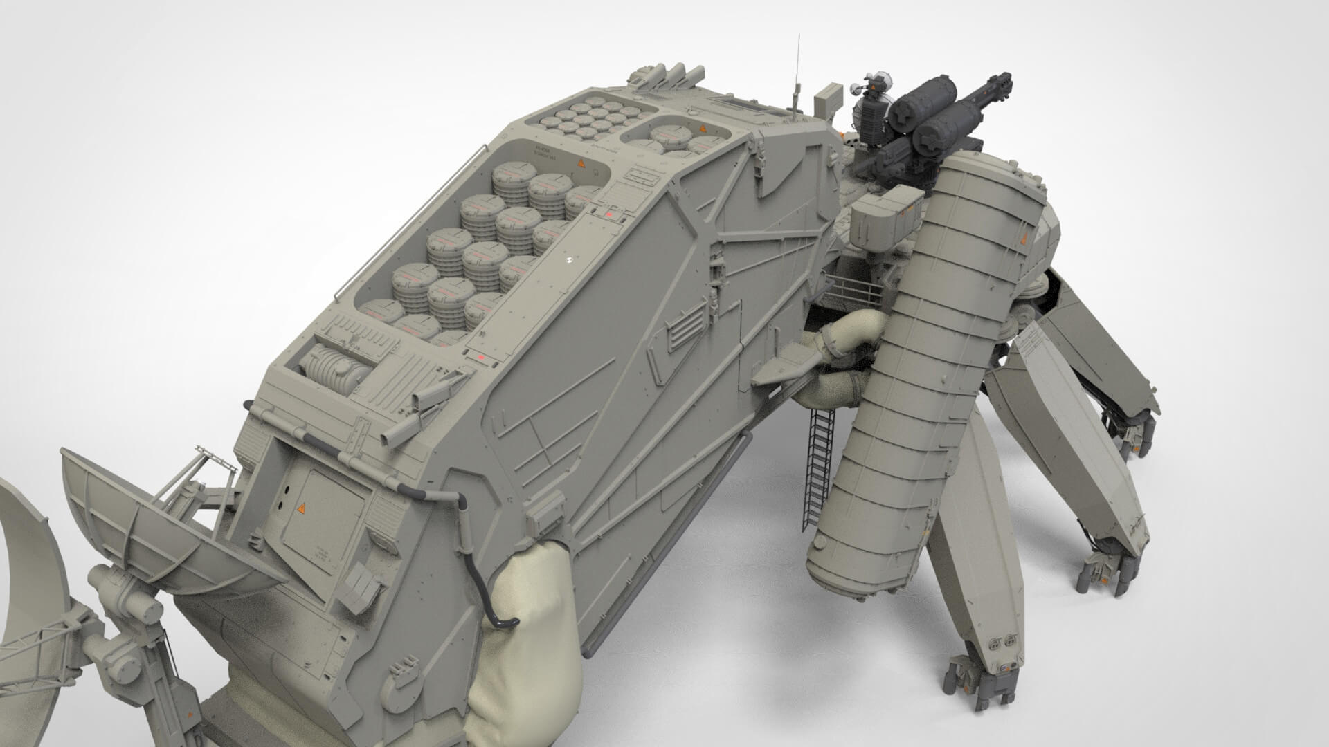 Mobile Missile Launcher Basement - 3D Model by Chtazi