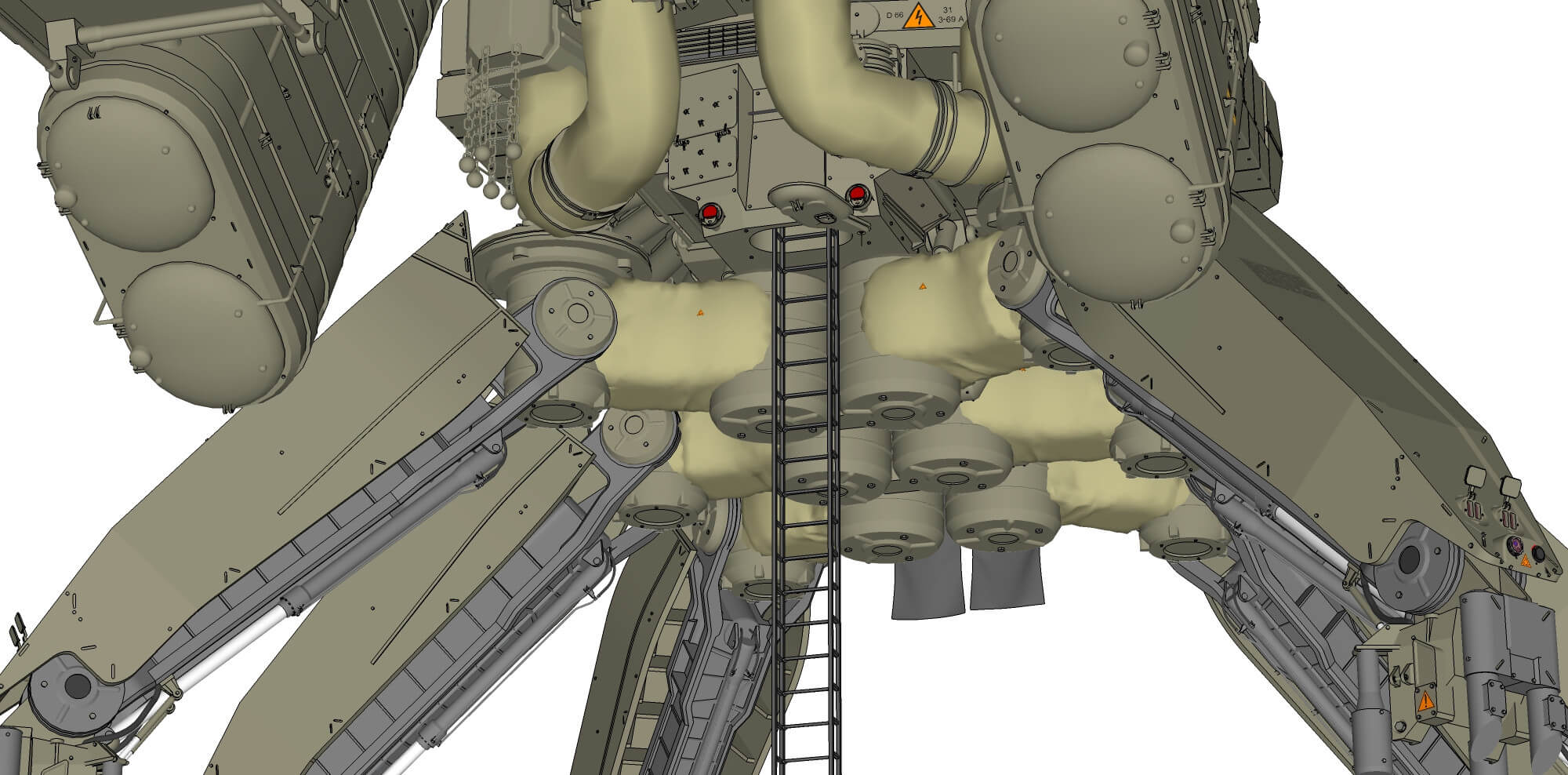 Mobile Missile Launcher Basement - 3D Model by Chtazi