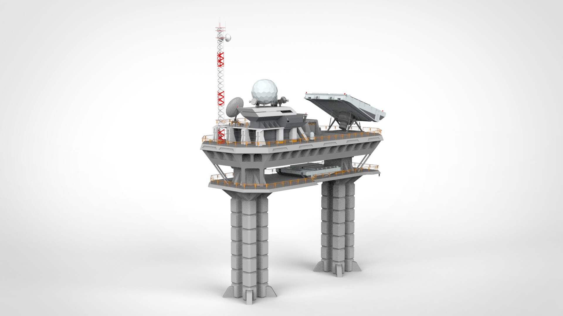 Radar Platform 1 - 3D Model by Chtazi