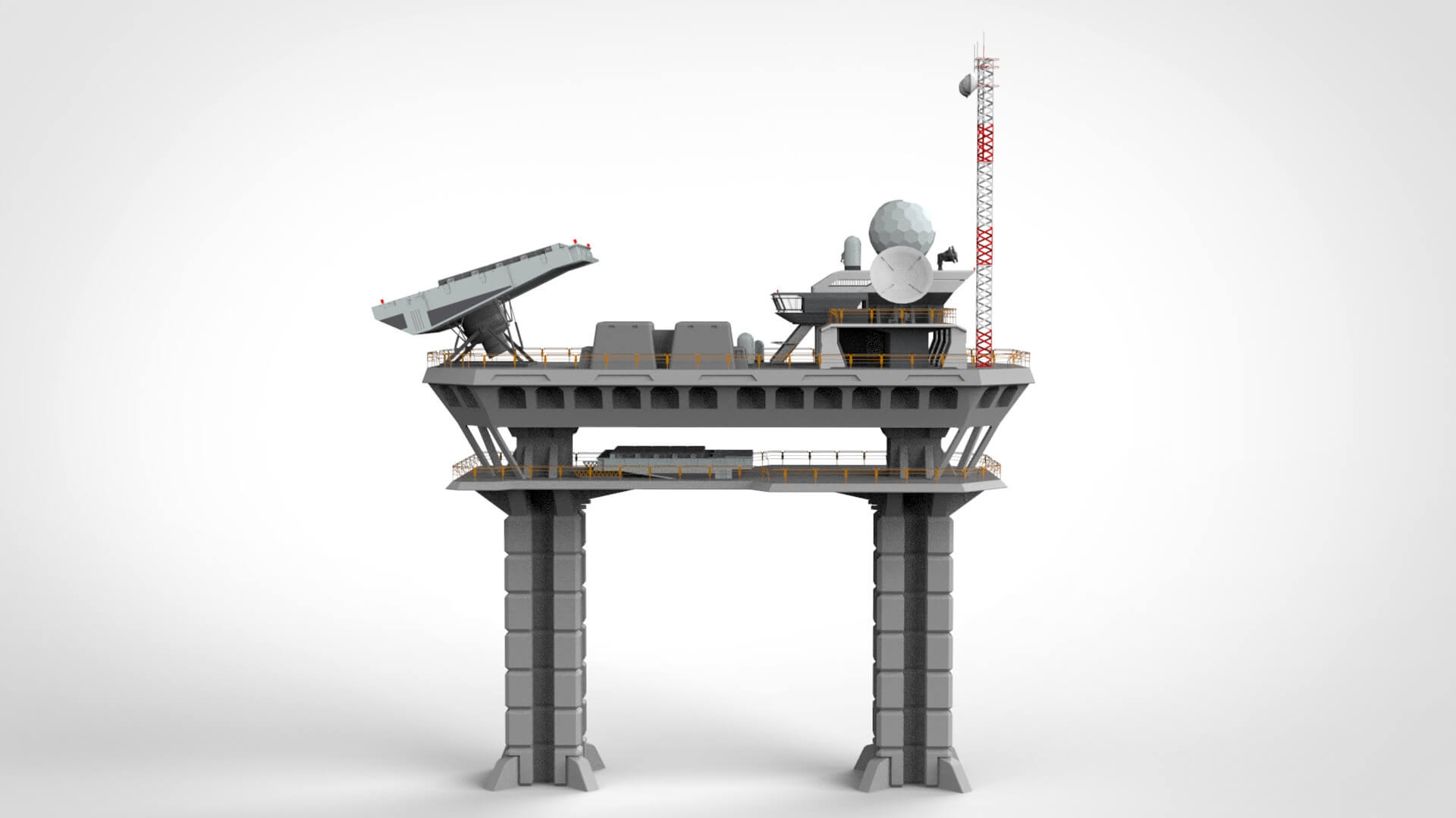 Radar Platform 1 - 3D Model by Chtazi