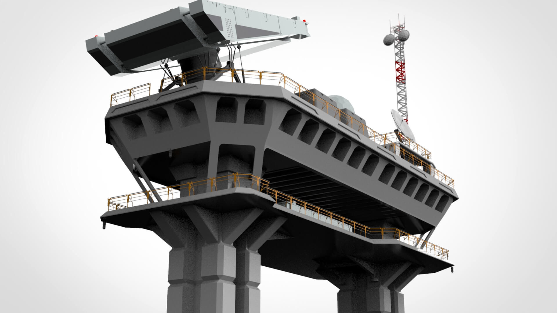 Radar Platform 1 - 3D Model by Chtazi