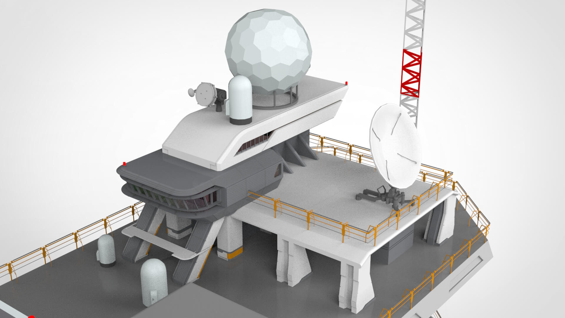 Radar Platform 1 - 3D Model by Chtazi