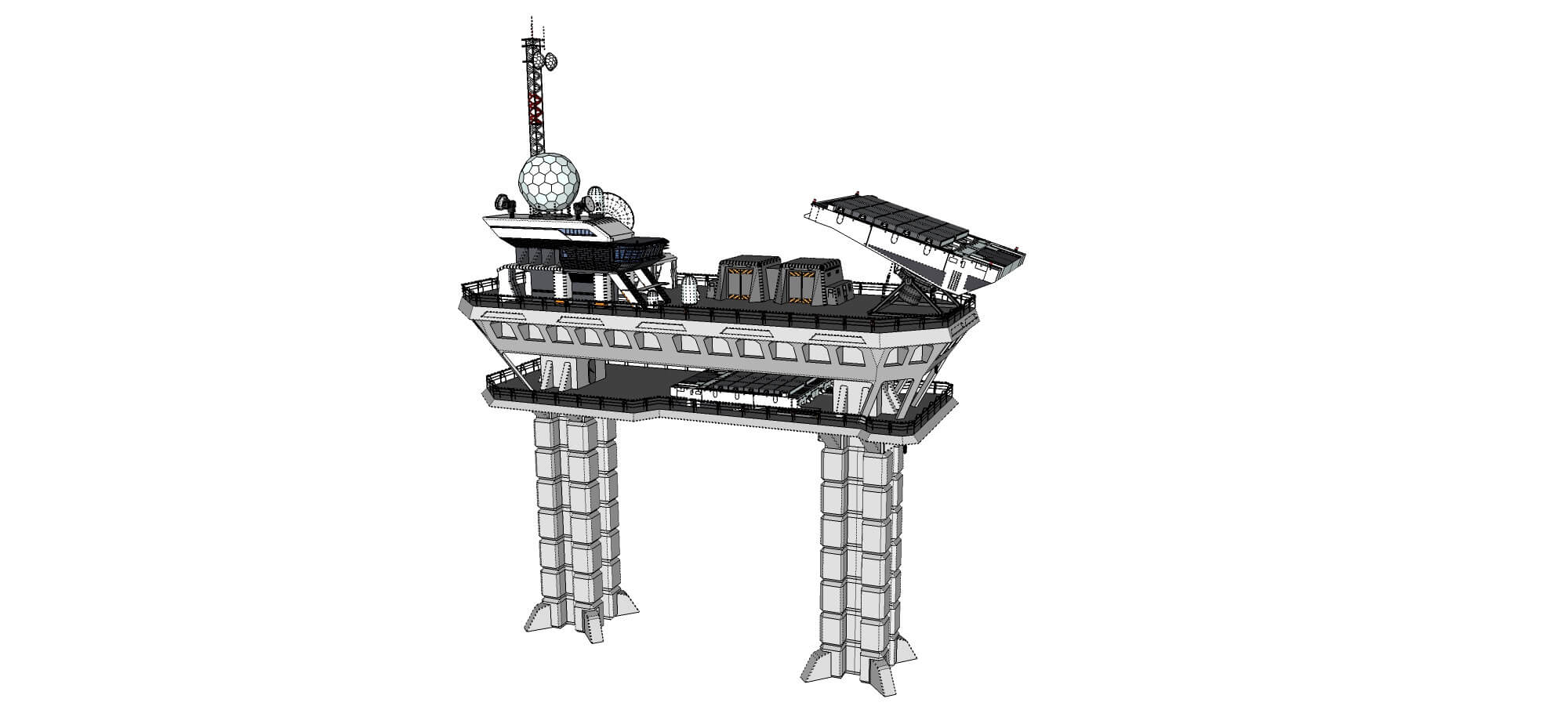 Radar Platform 1 - 3D Model by Chtazi
