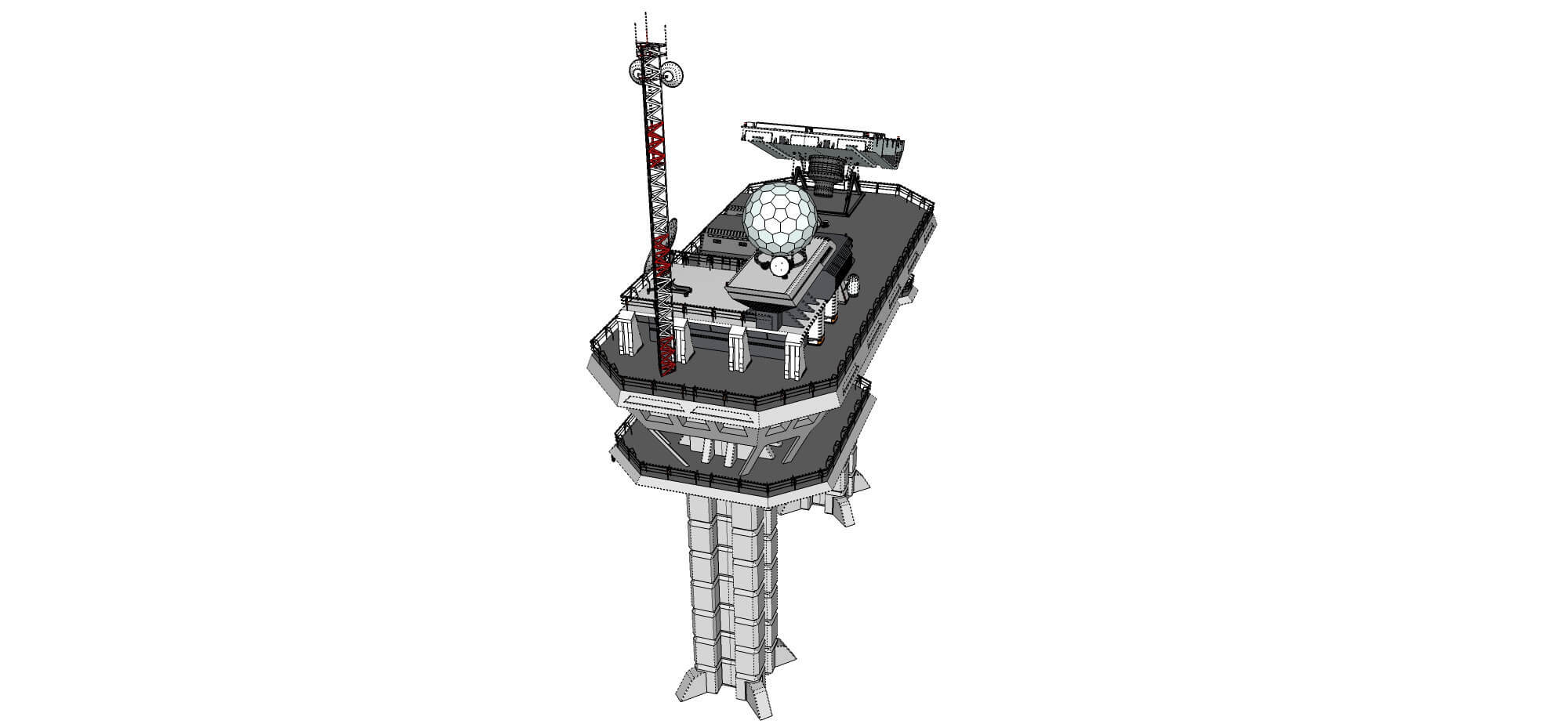 Radar Platform 1 - 3D Model by Chtazi