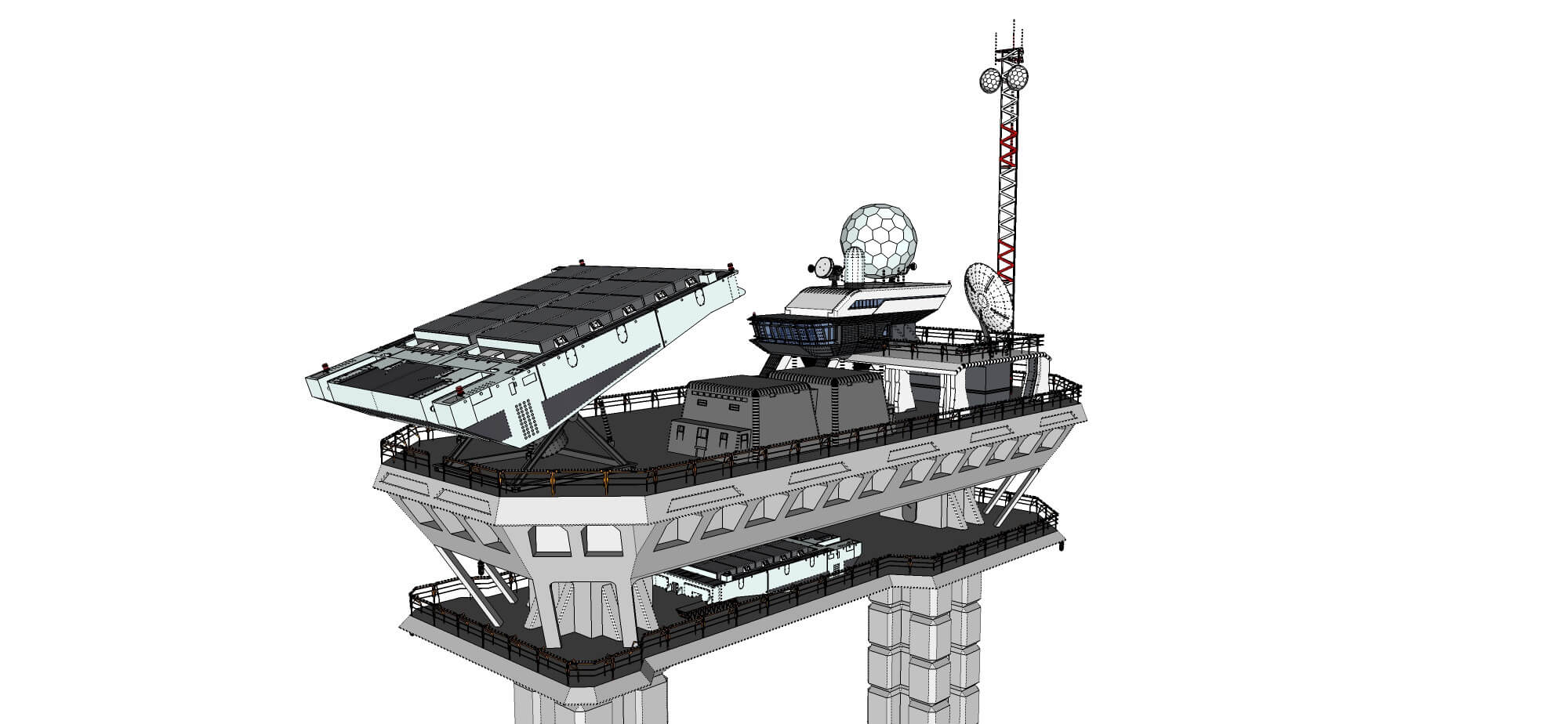 Radar Platform 1 - 3D Model by Chtazi
