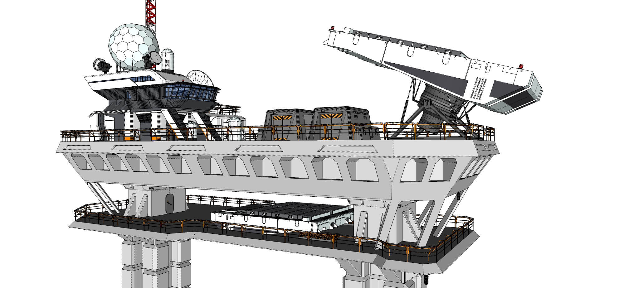 Radar Platform 1 - 3D Model by Chtazi