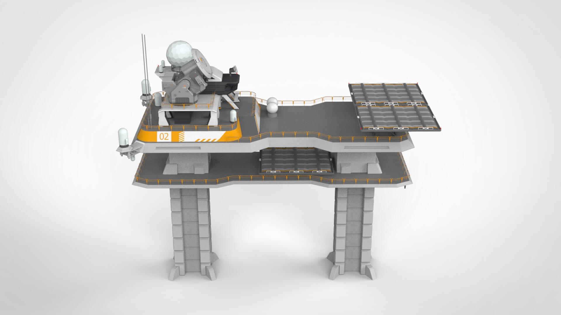 Radar Platform 2 - 3D Model by Chtazi