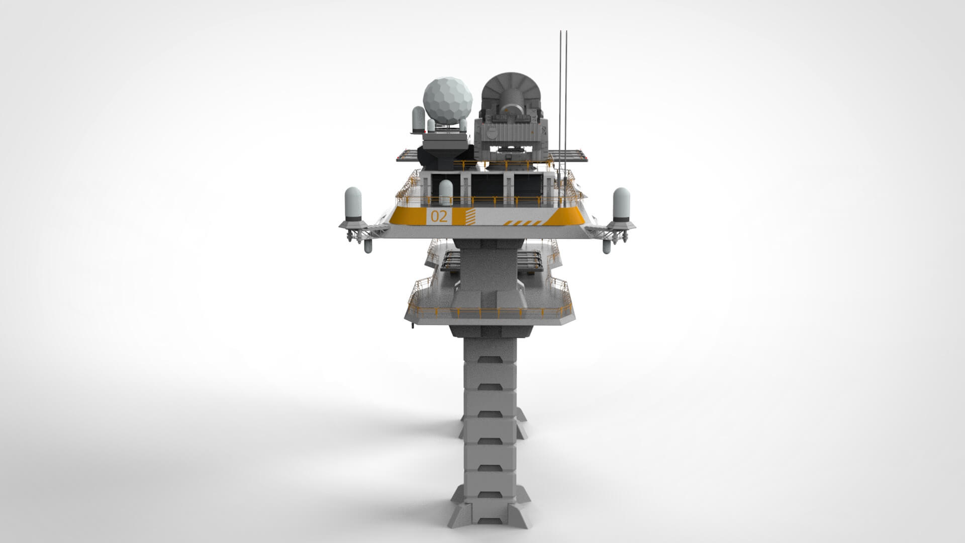 Radar Platform 2 - 3D Model by Chtazi