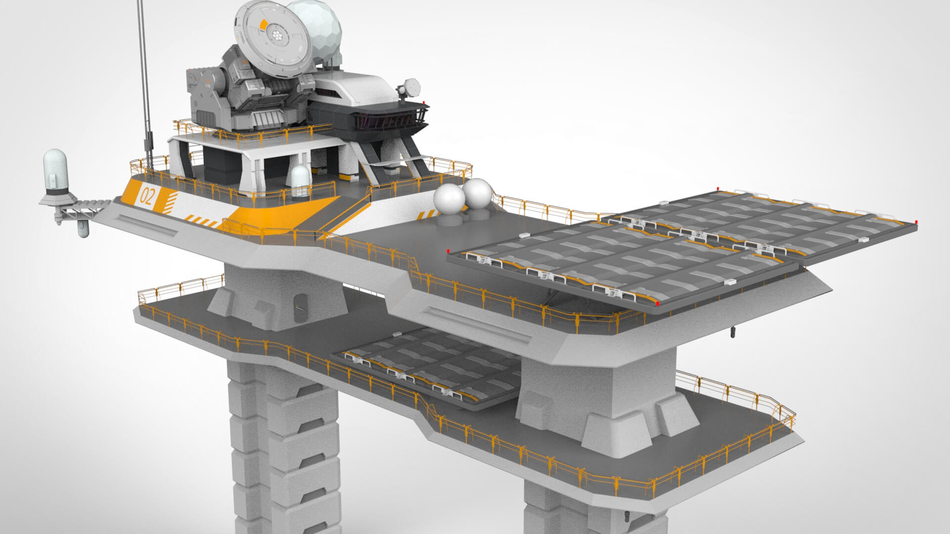 Radar Platform 2 - 3D Model by Chtazi