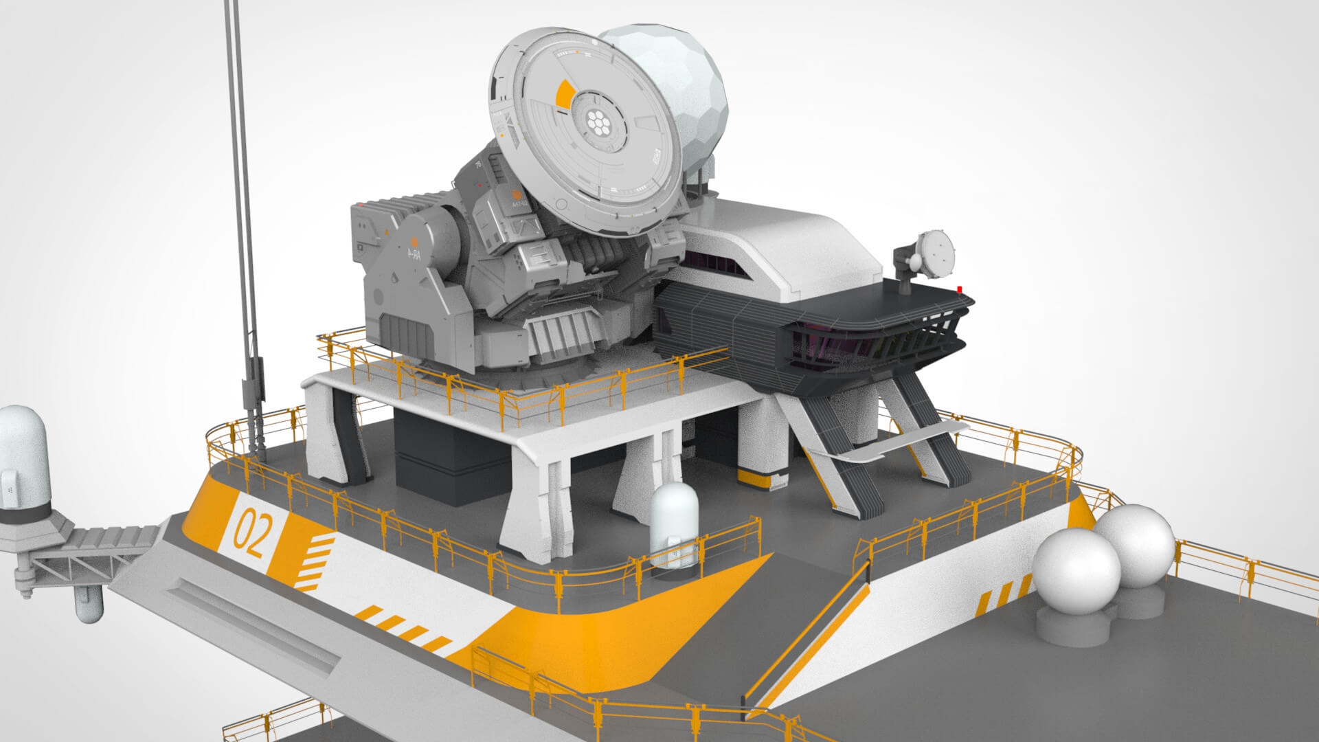 Radar Platform 2 - 3D Model by Chtazi
