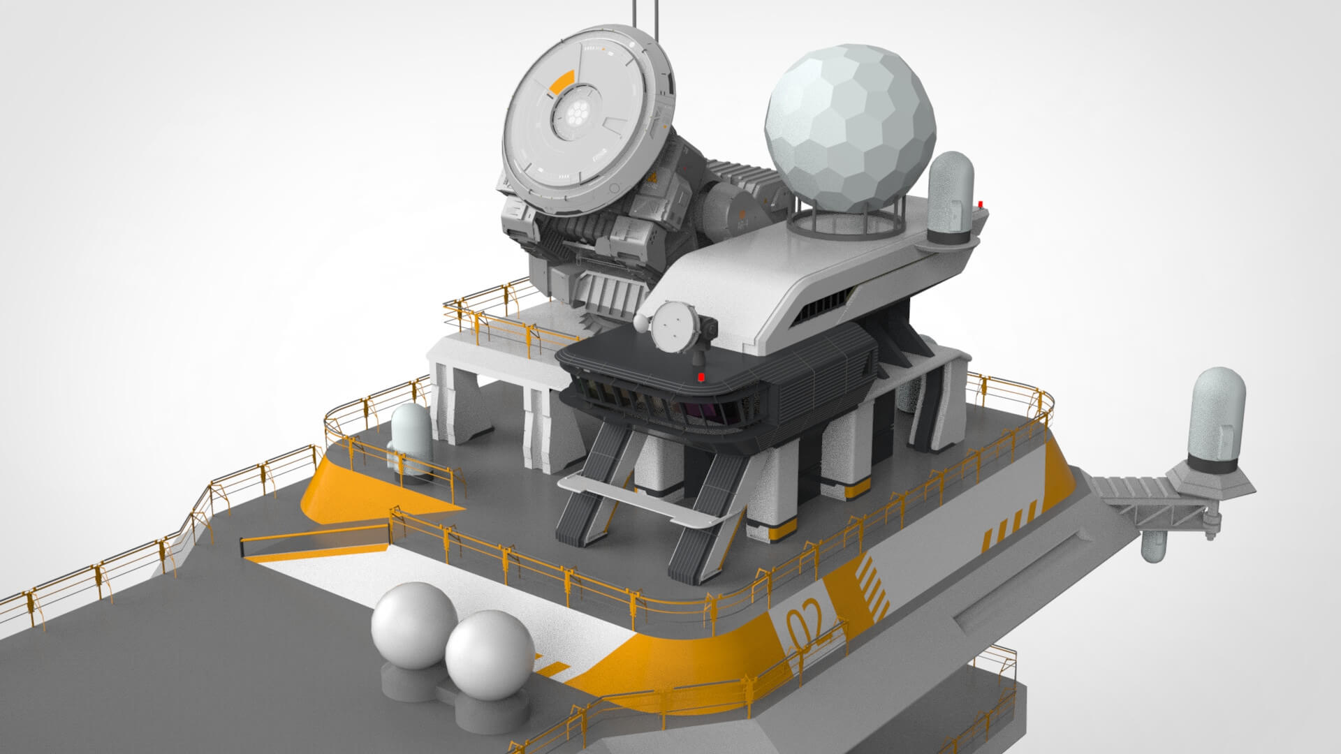 Radar Platform 2 - 3D Model by Chtazi