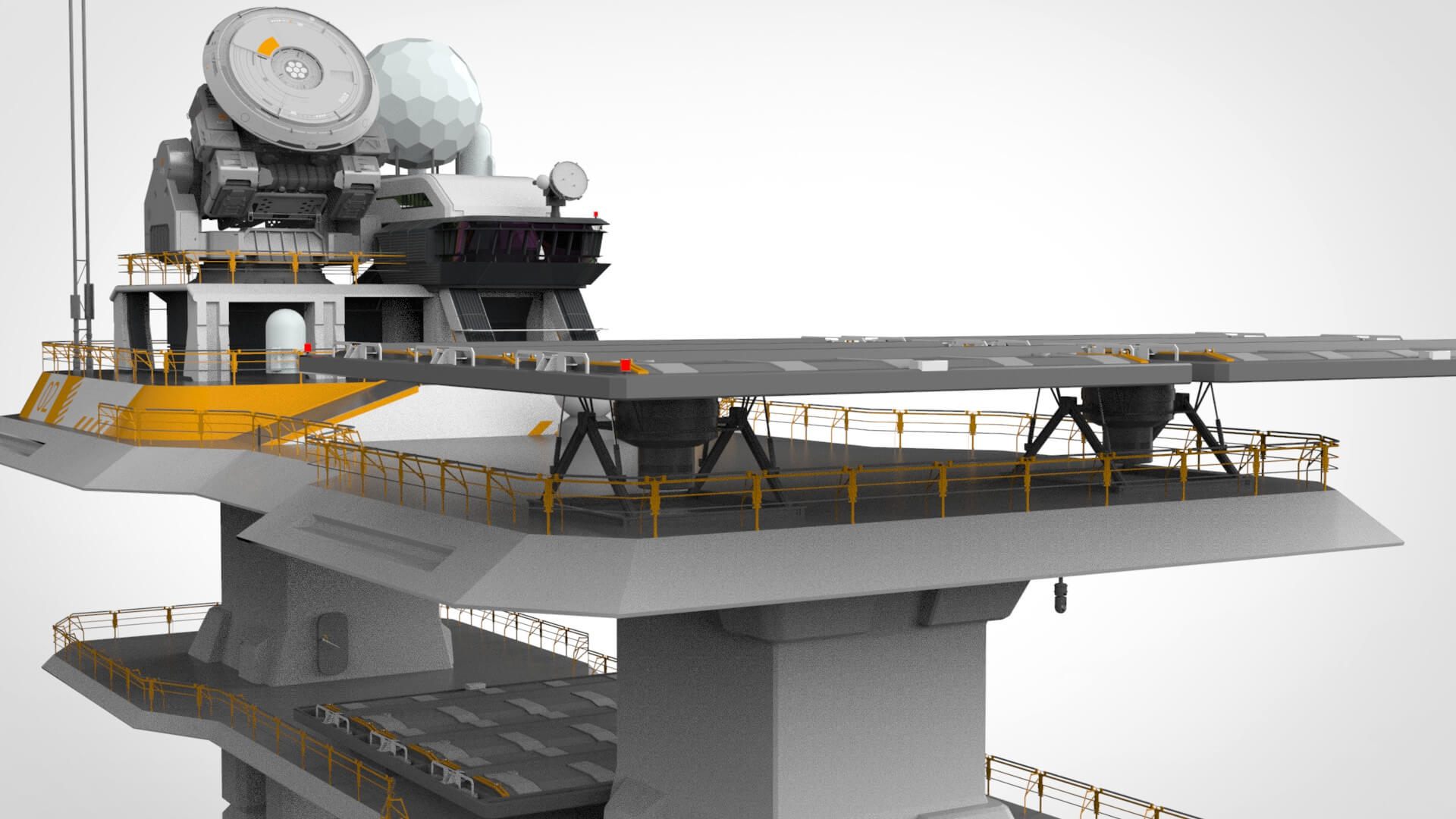 Radar Platform 2 - 3D Model by Chtazi