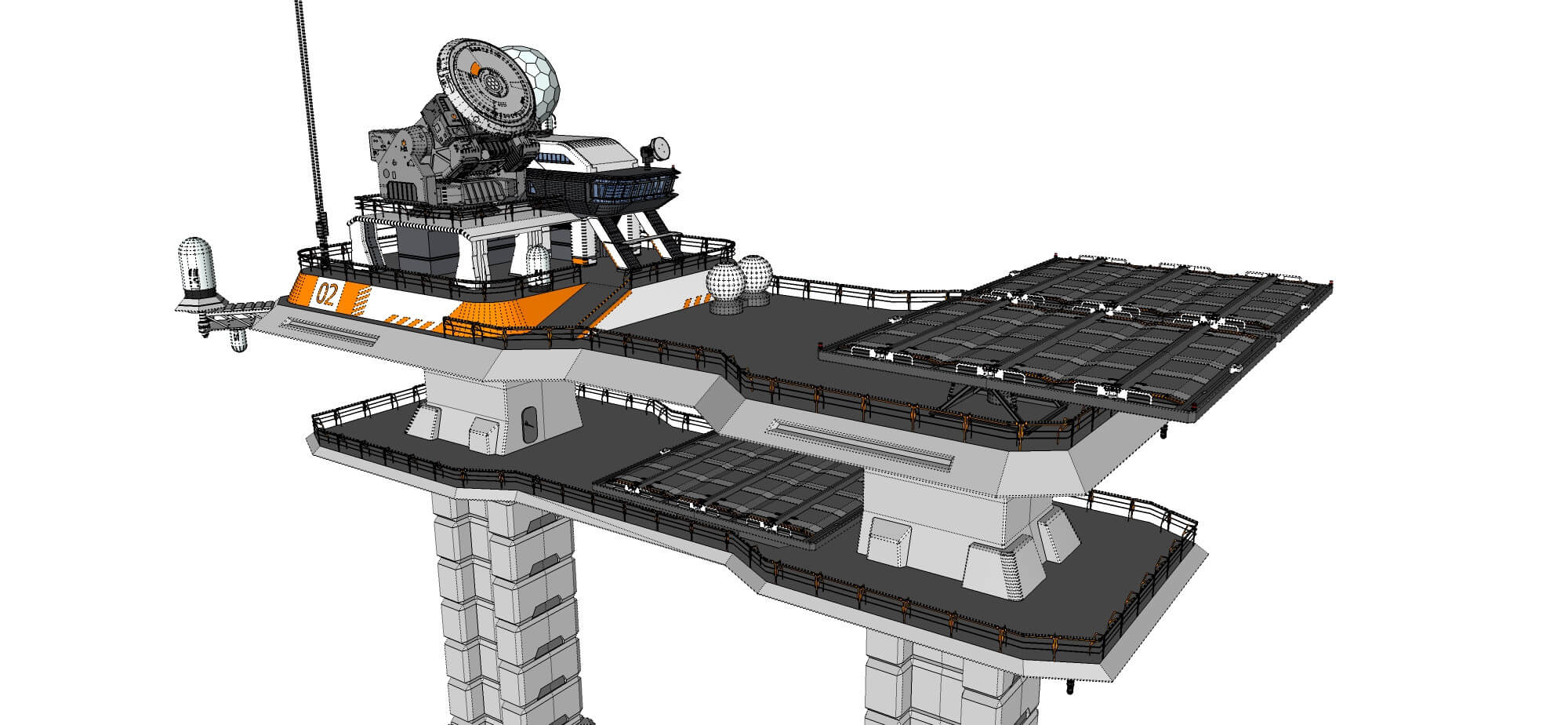 Radar Platform 2 - 3D Model by Chtazi