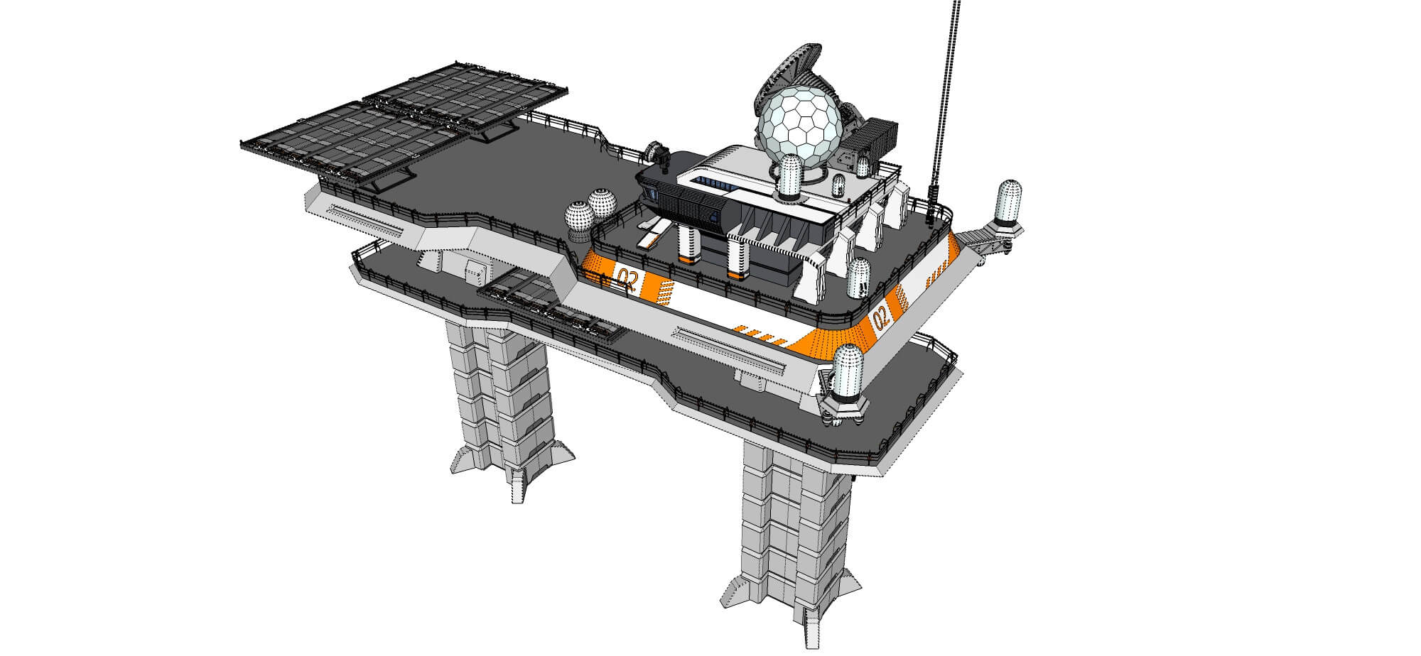 Radar Platform 2 - 3D Model by Chtazi