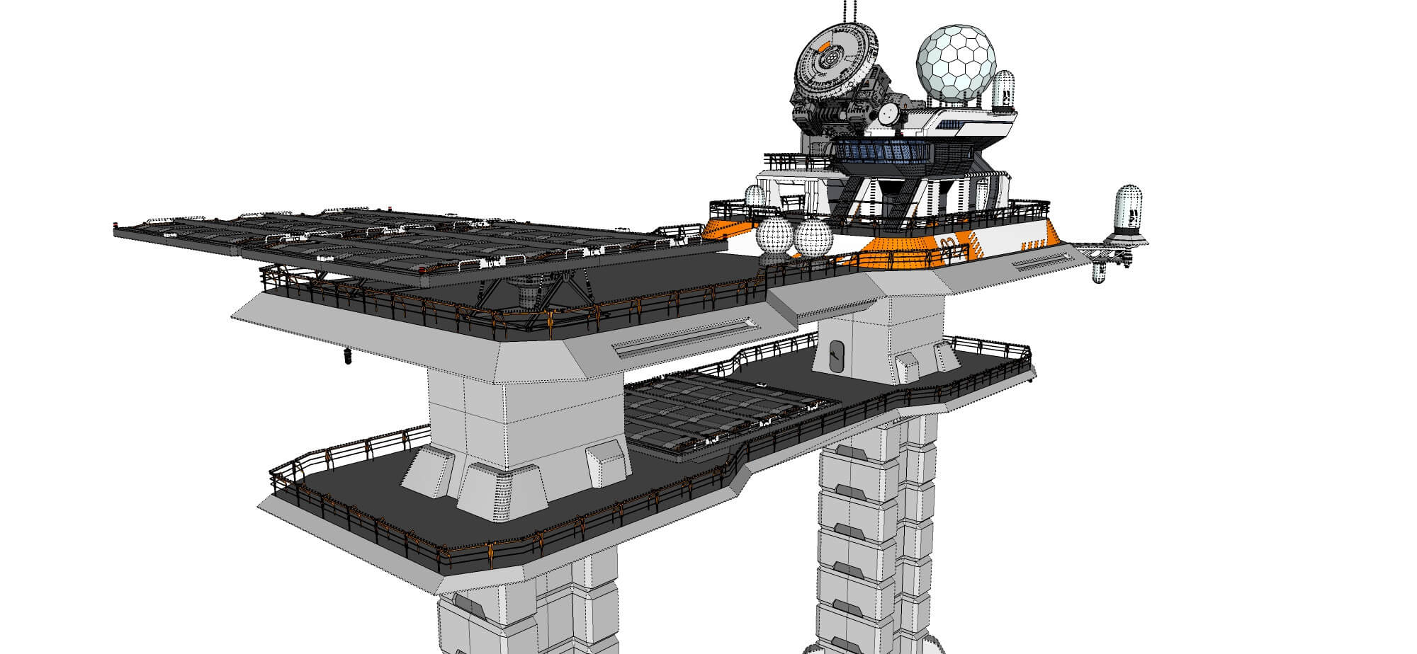 Radar Platform 2 - 3D Model by Chtazi