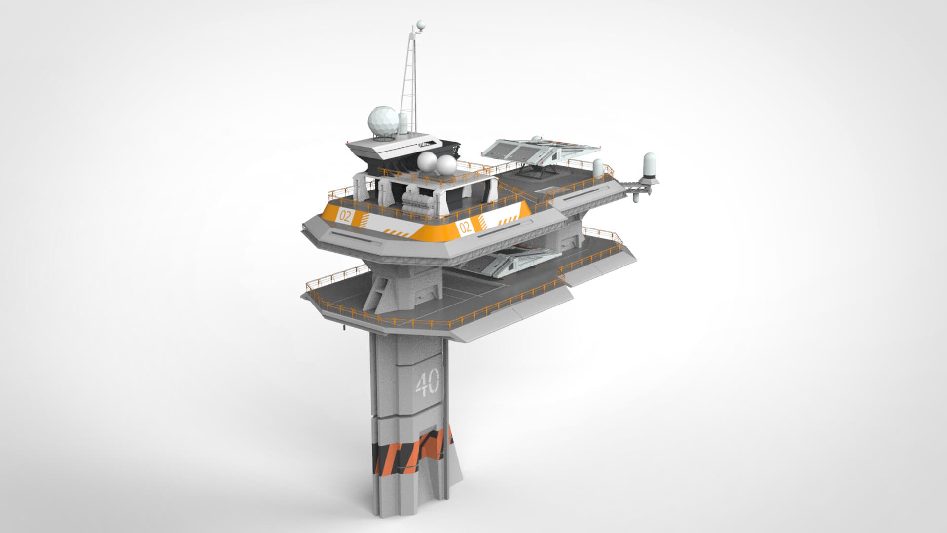 Radar Platform 3 - 3D Model by Chtazi