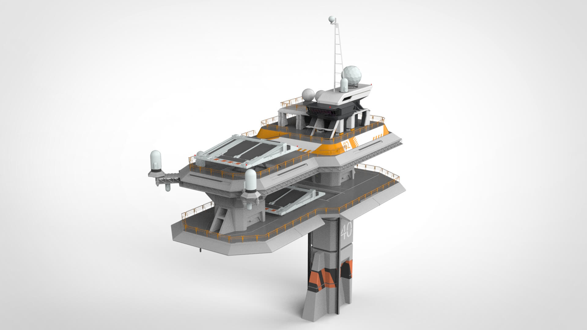 Radar Platform 3 - 3D Model by Chtazi