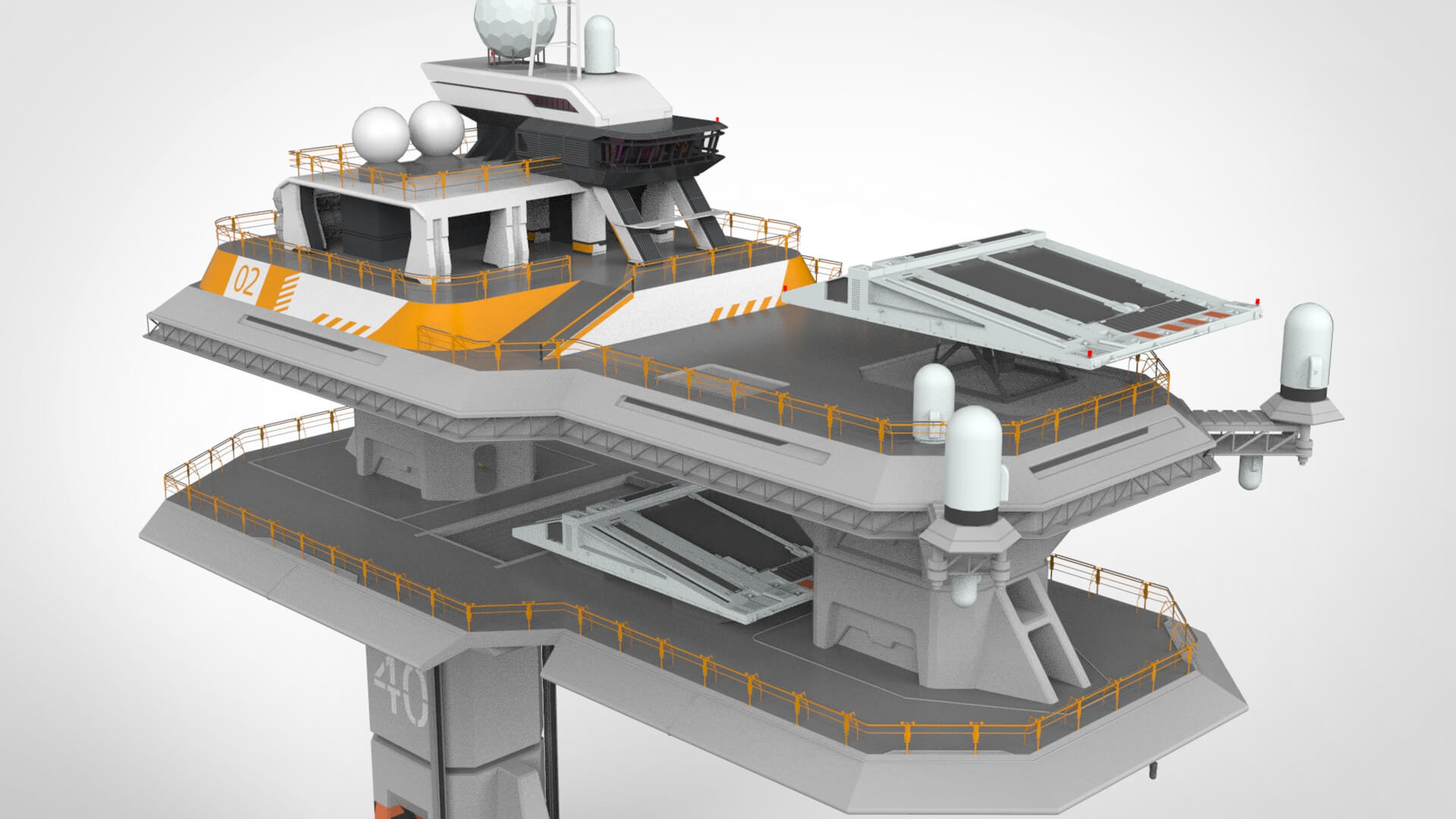 Radar Platform 3 - 3D Model by Chtazi
