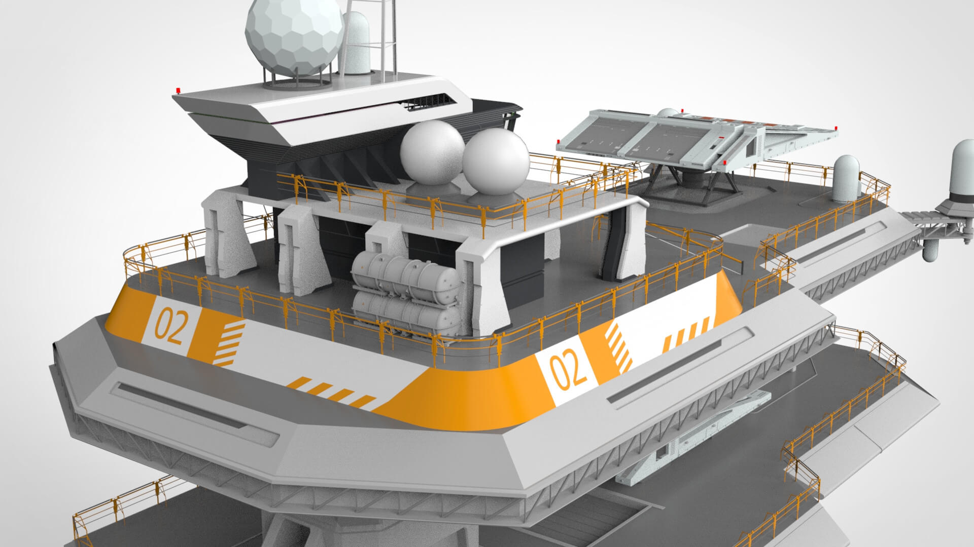 Radar Platform 3 - 3D Model by Chtazi