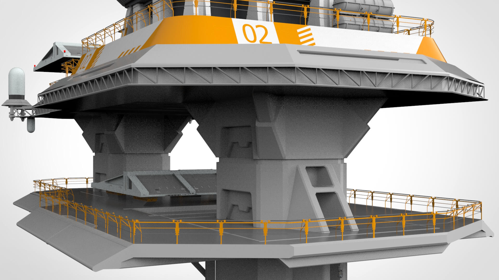 Radar Platform 3 - 3D Model by Chtazi