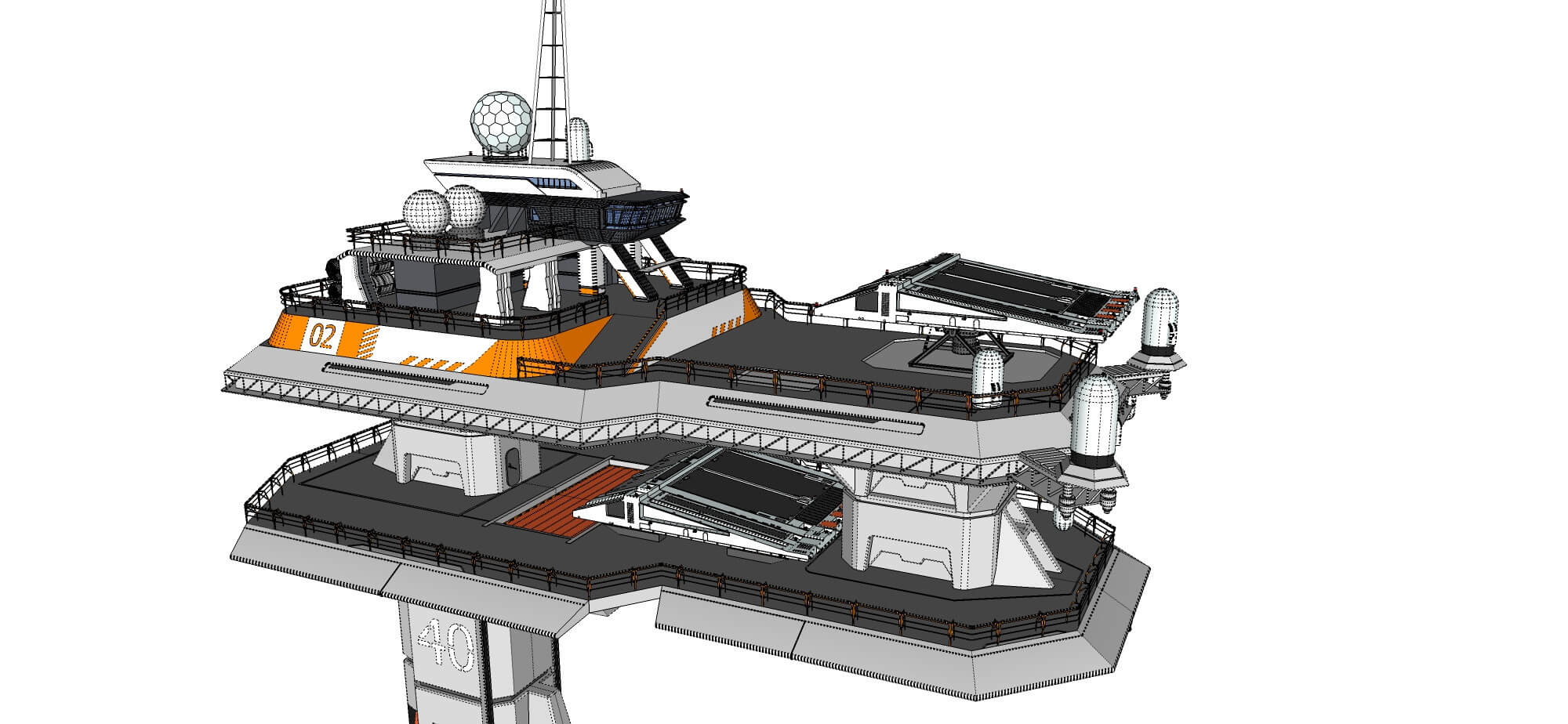 Radar Platform 3 - 3D Model by Chtazi