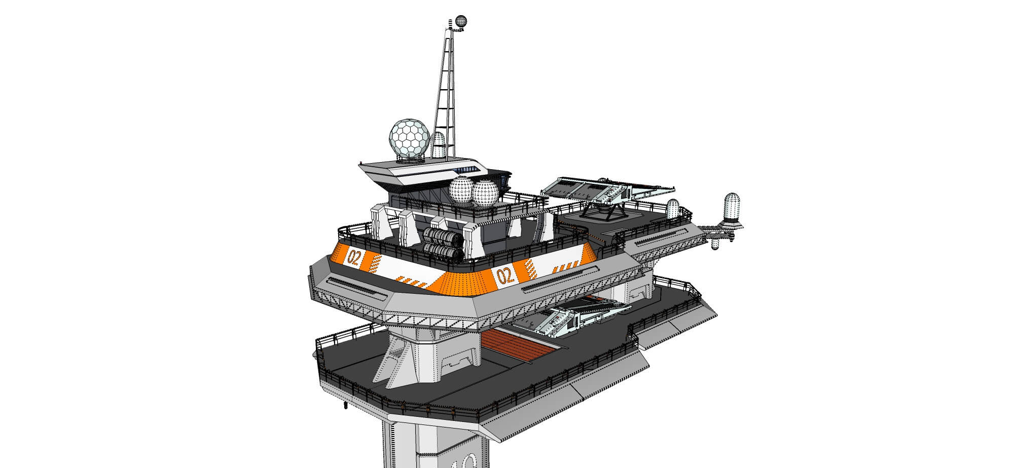 Radar Platform 3 - 3D Model by Chtazi
