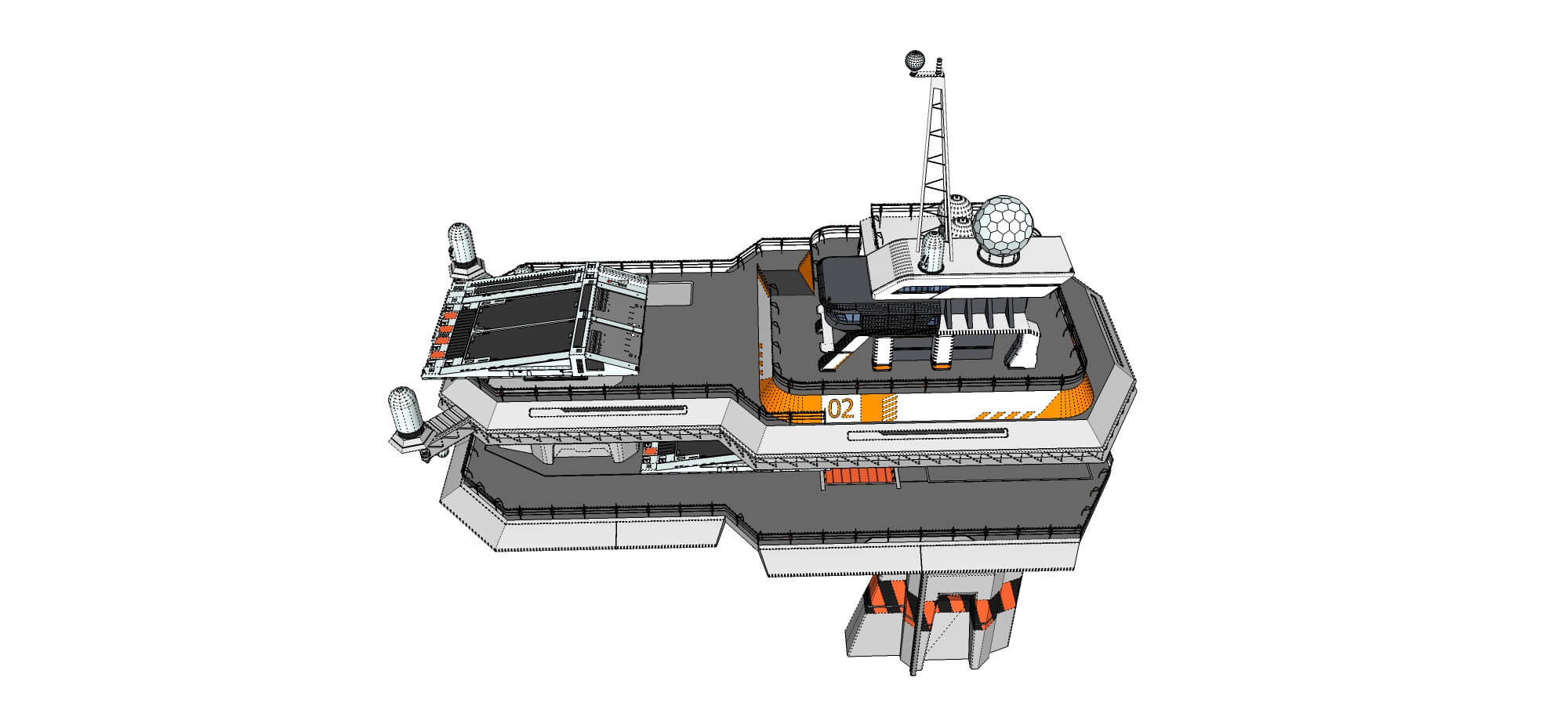 Radar Platform 3 - 3D Model by Chtazi