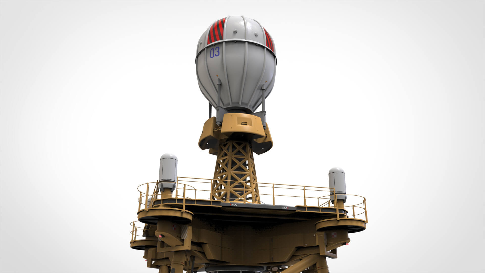 Sci-Fi Antenna 1 3D Model by Chtazi