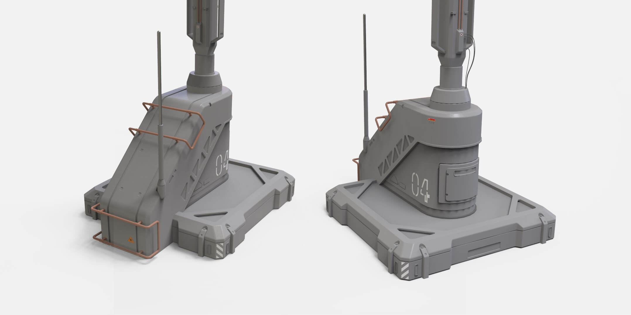 Sci-Fi Antenna 13 3D Model by Chtazi