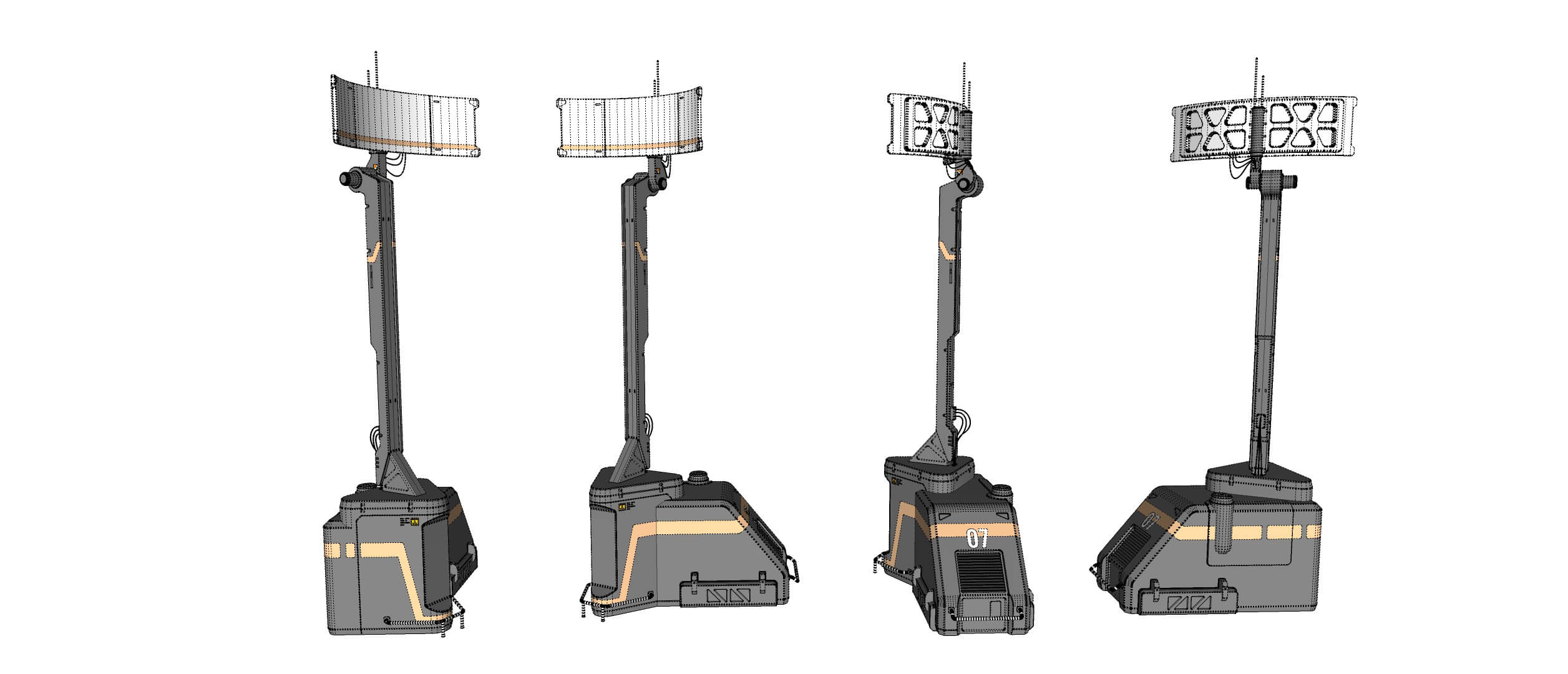 Sci-Fi Antenna 13 3D Model by Chtazi