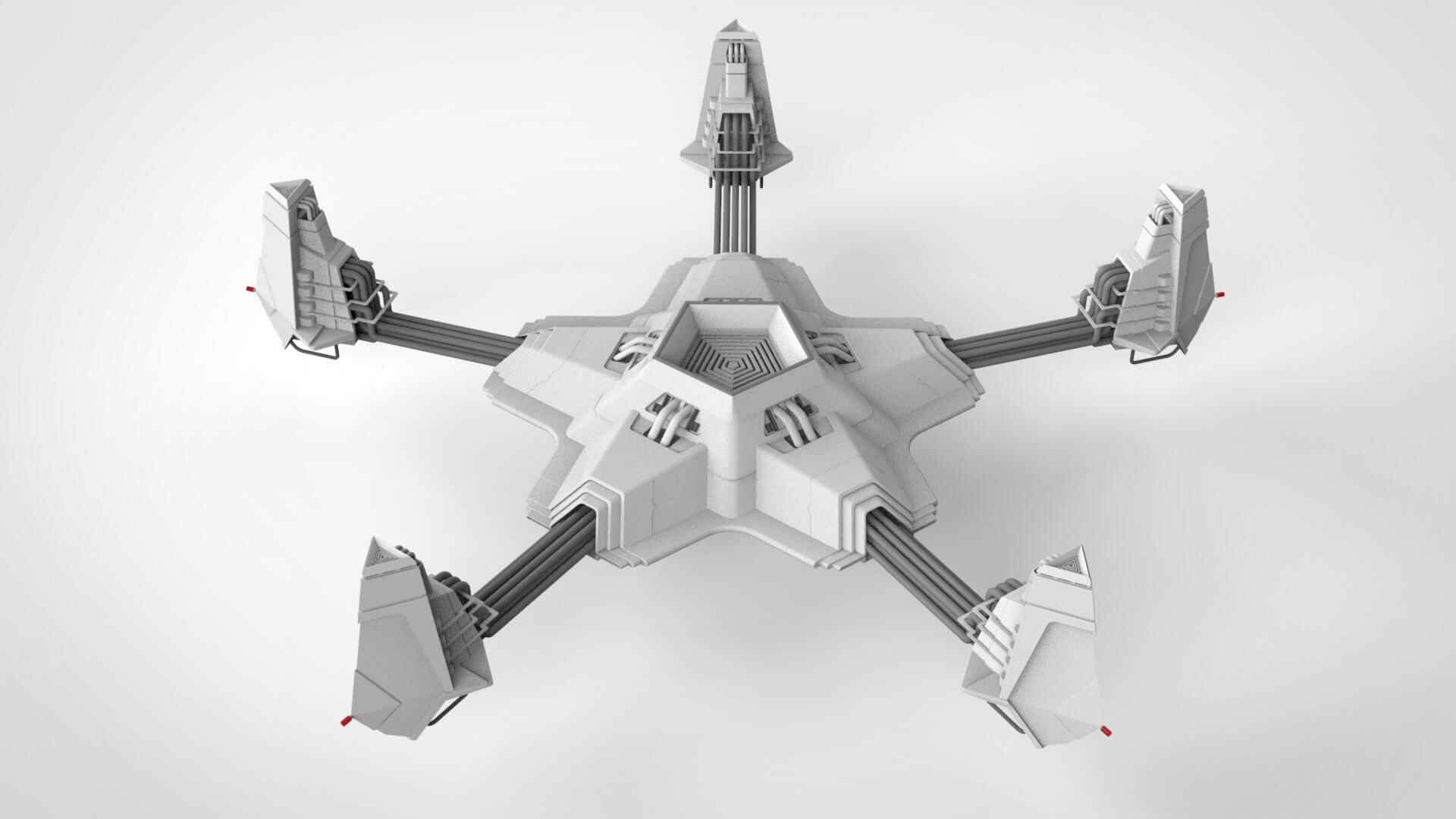 Sci-Fi Antenna 3D Model by Chtazi