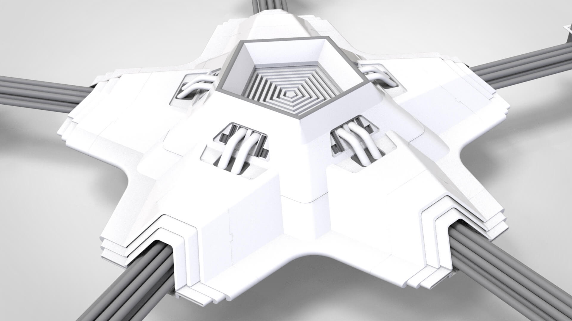 Sci-Fi Antenna 3D Model by Chtazi