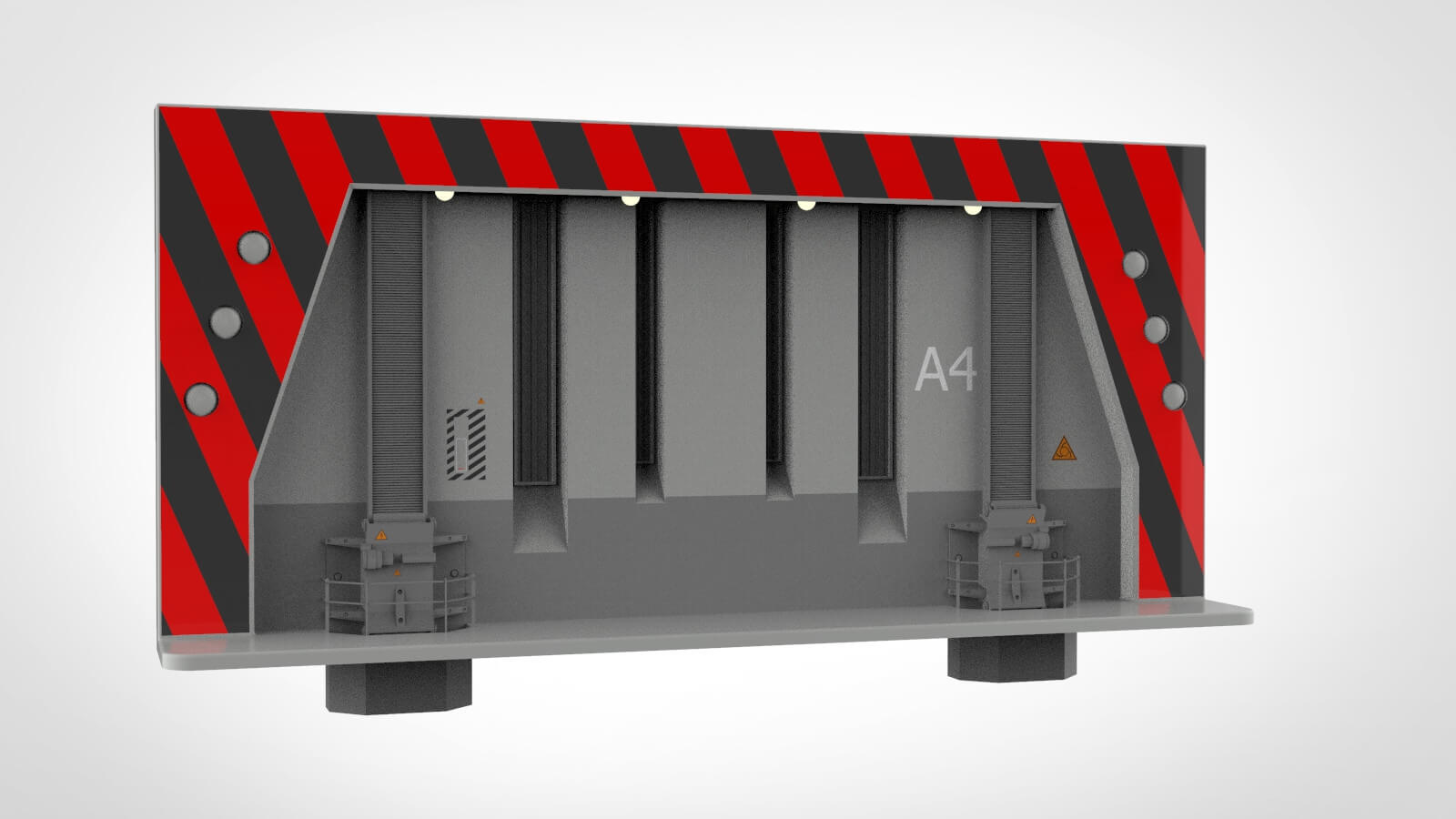 Sci-Fi Antinuclear Gates 3D Model by Chtazi