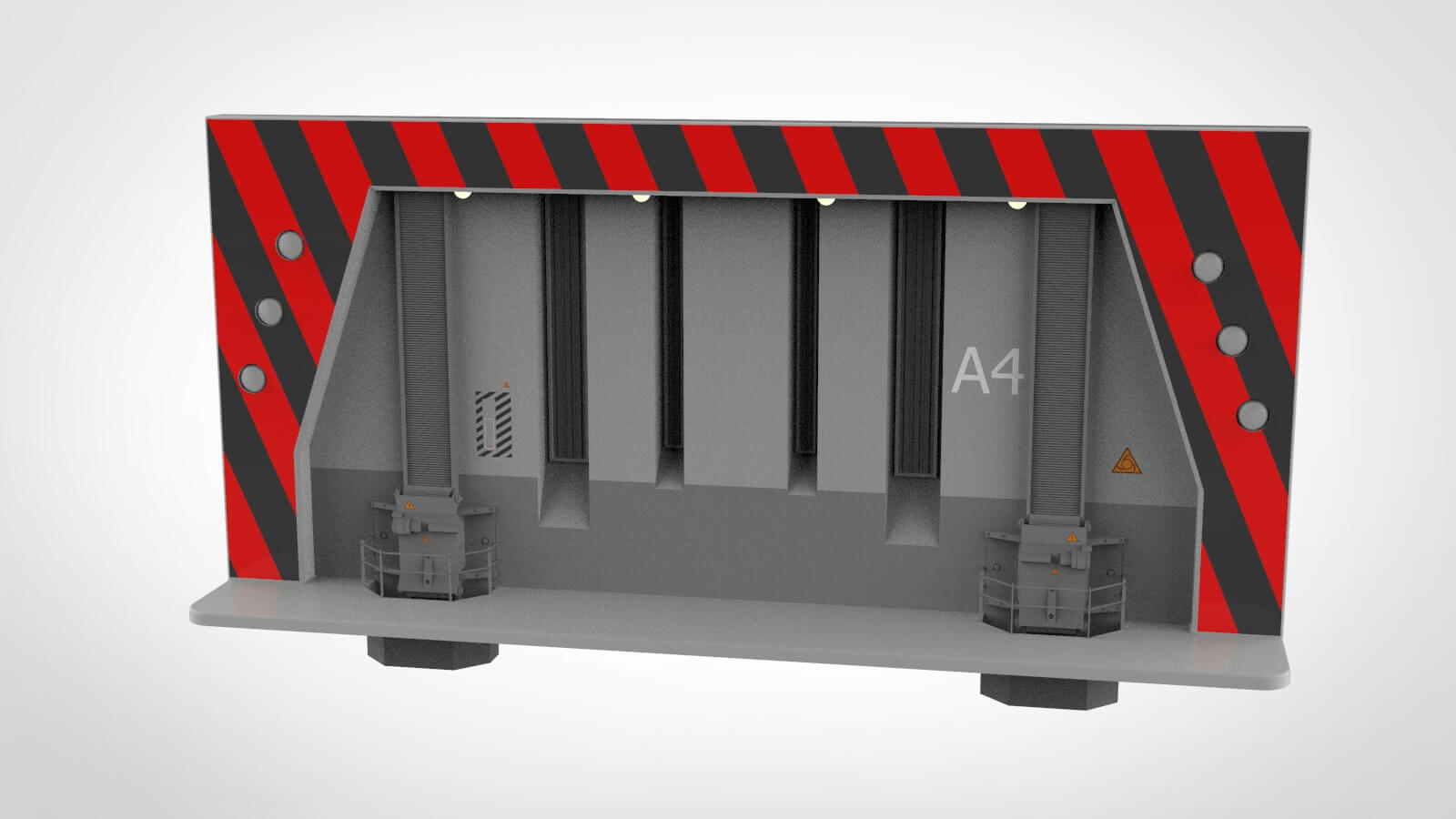Sci-Fi Antinuclear Gates 3D Model by Chtazi