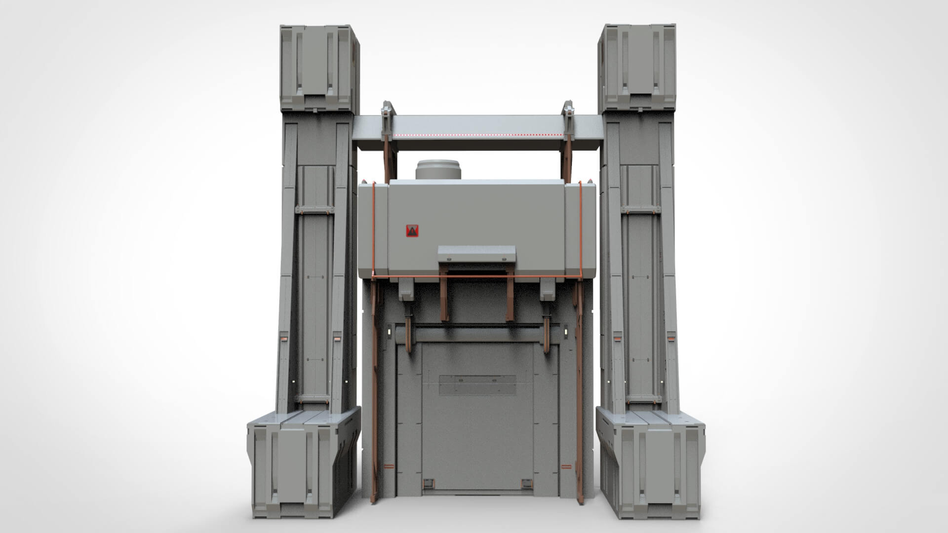 Sci-Fi Architectural Element 11 3D Model by Chtazi