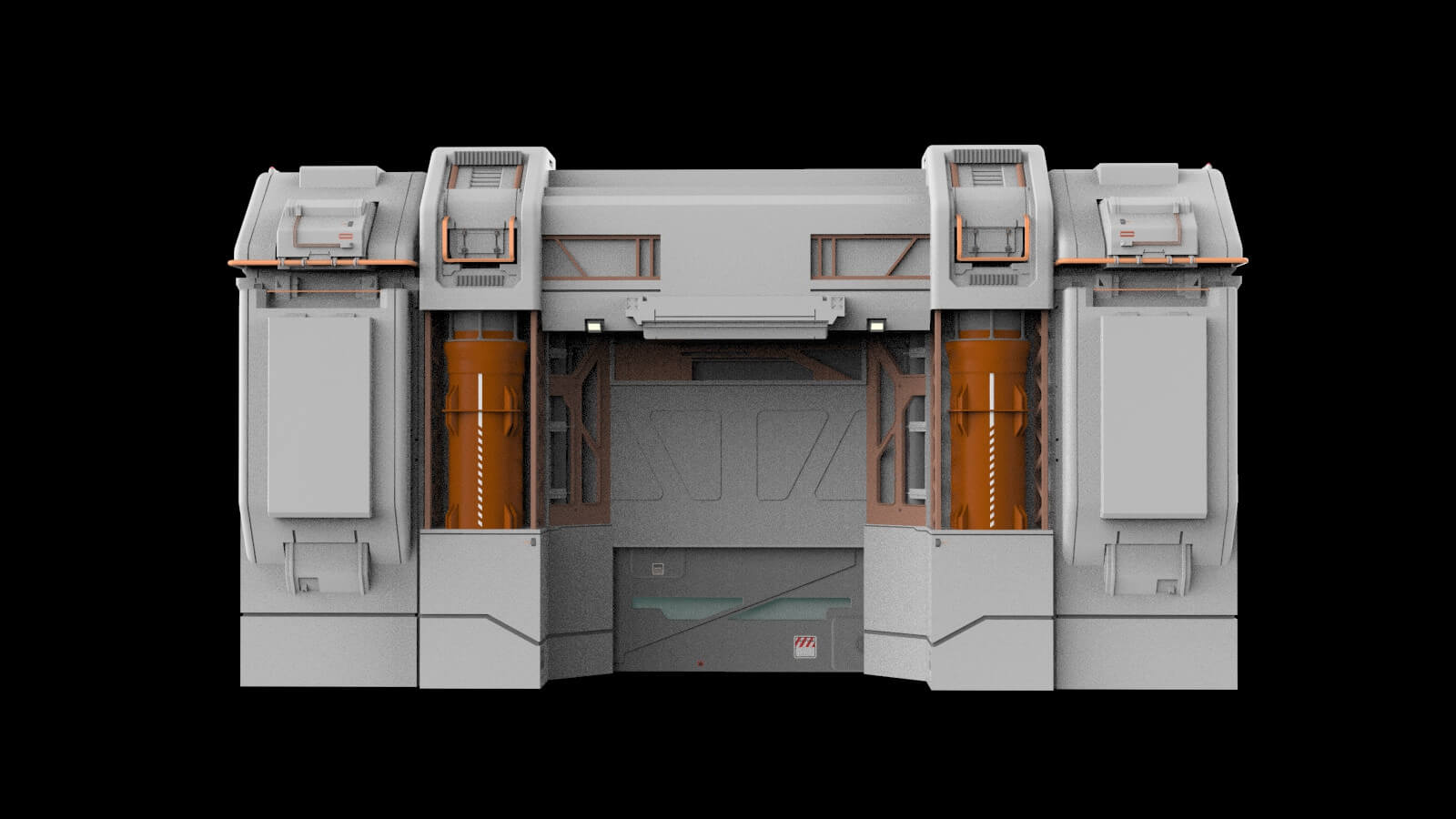 Sci-Fi Architectural Element 12 3D Model by Chtazi